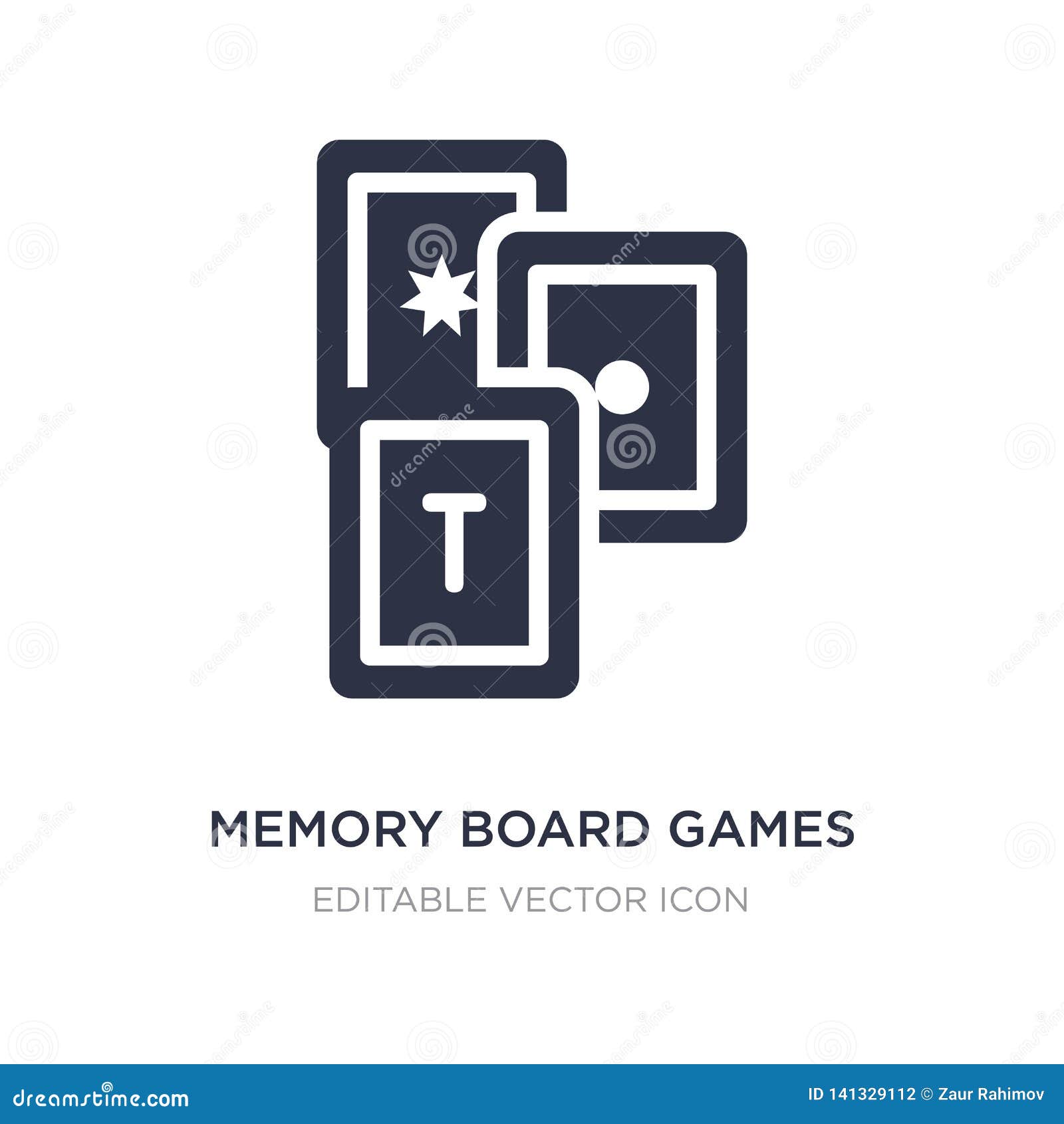 Memory Board Games Icon In Trendy Design Style. Memory Board Games Icon ...