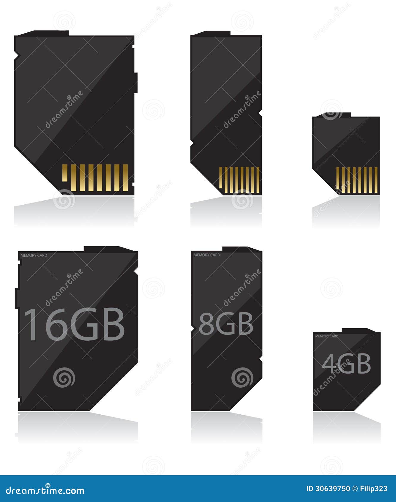 The Memory Card, Flash Map Animated, Comic Cartoon Stock Image ...