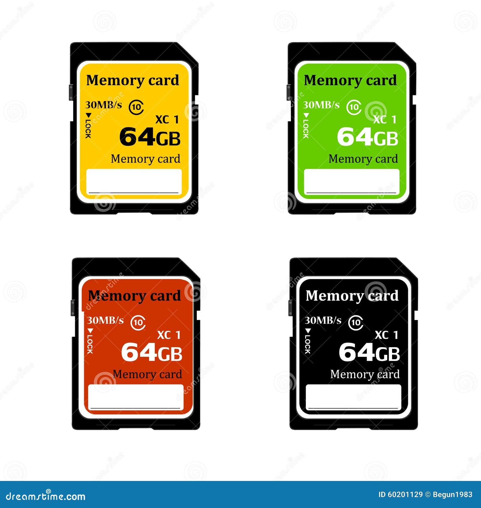 Memory card stock vector. Illustration of professional - 60201129