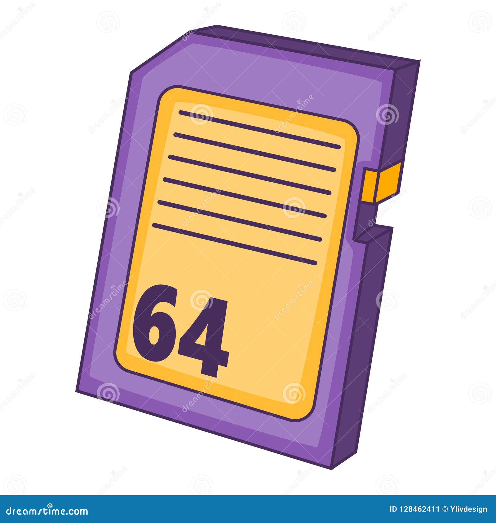 Memory Card Icon, Cartoon Style Stock Illustration - Illustration of ...