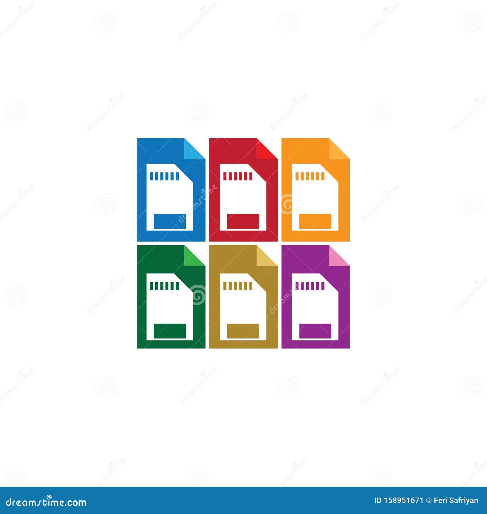 Memory Card Icon Illustration Stock Vector - Illustration of device ...