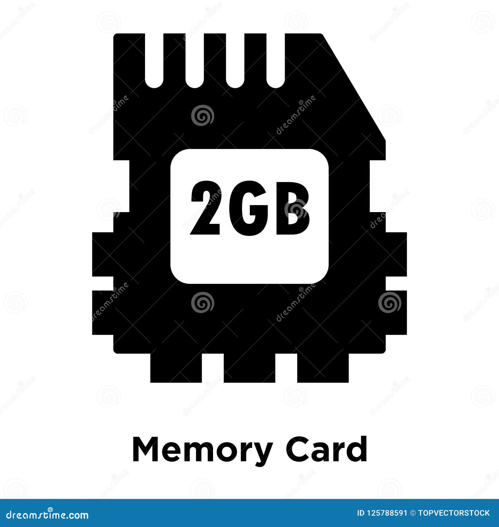 Memory Card Icon Vector Isolated on White Background, Logo Concept of ...
