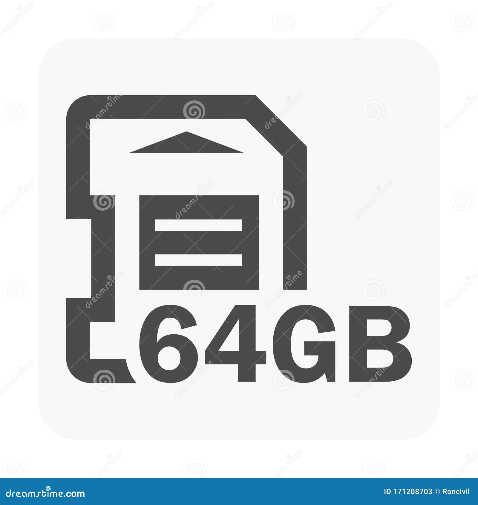 Memory card icon stock vector. Illustration of memory - 171208703