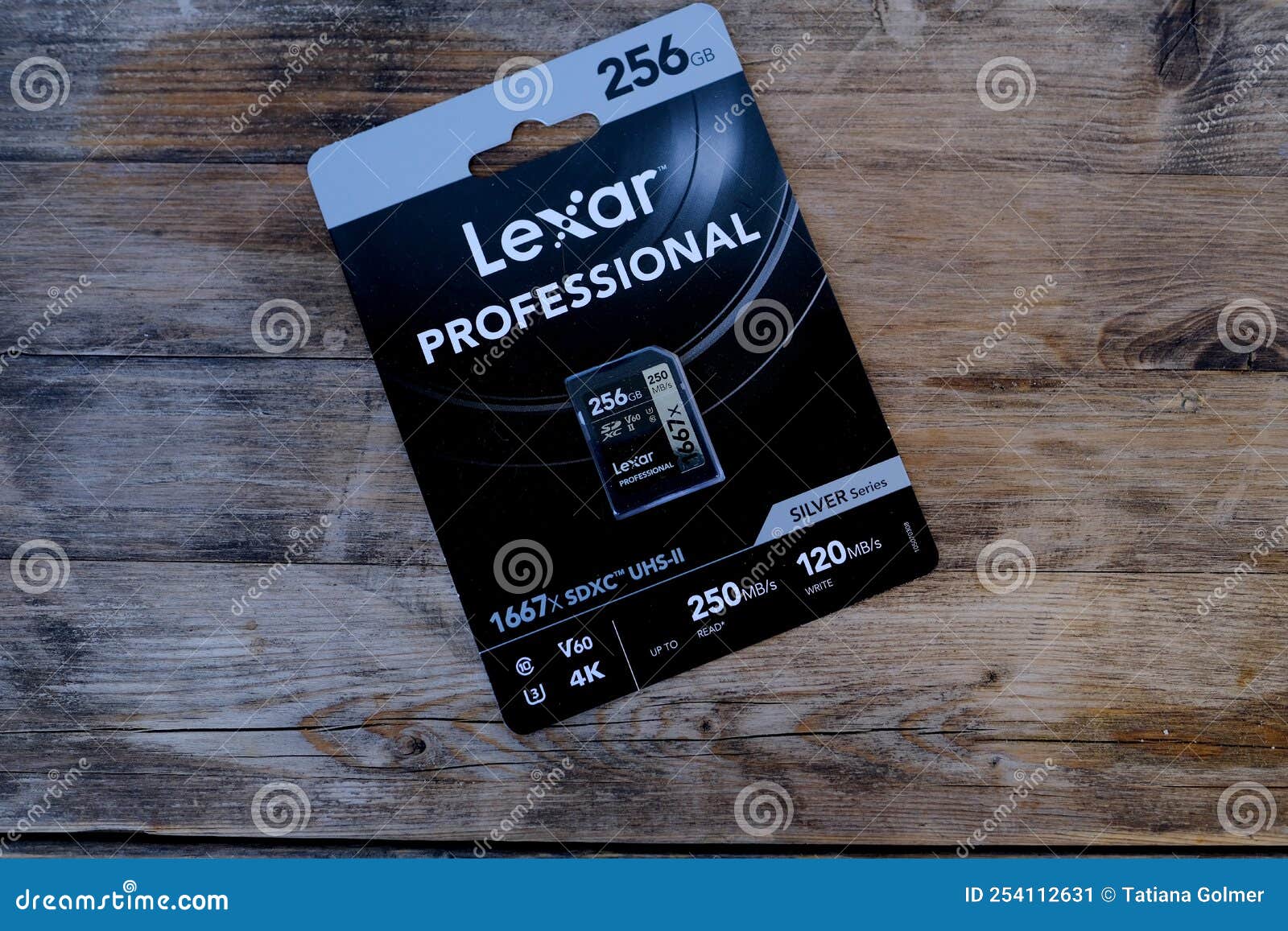 Memory Card Lexar Professional 1667 on Wooden Table New in Package ...
