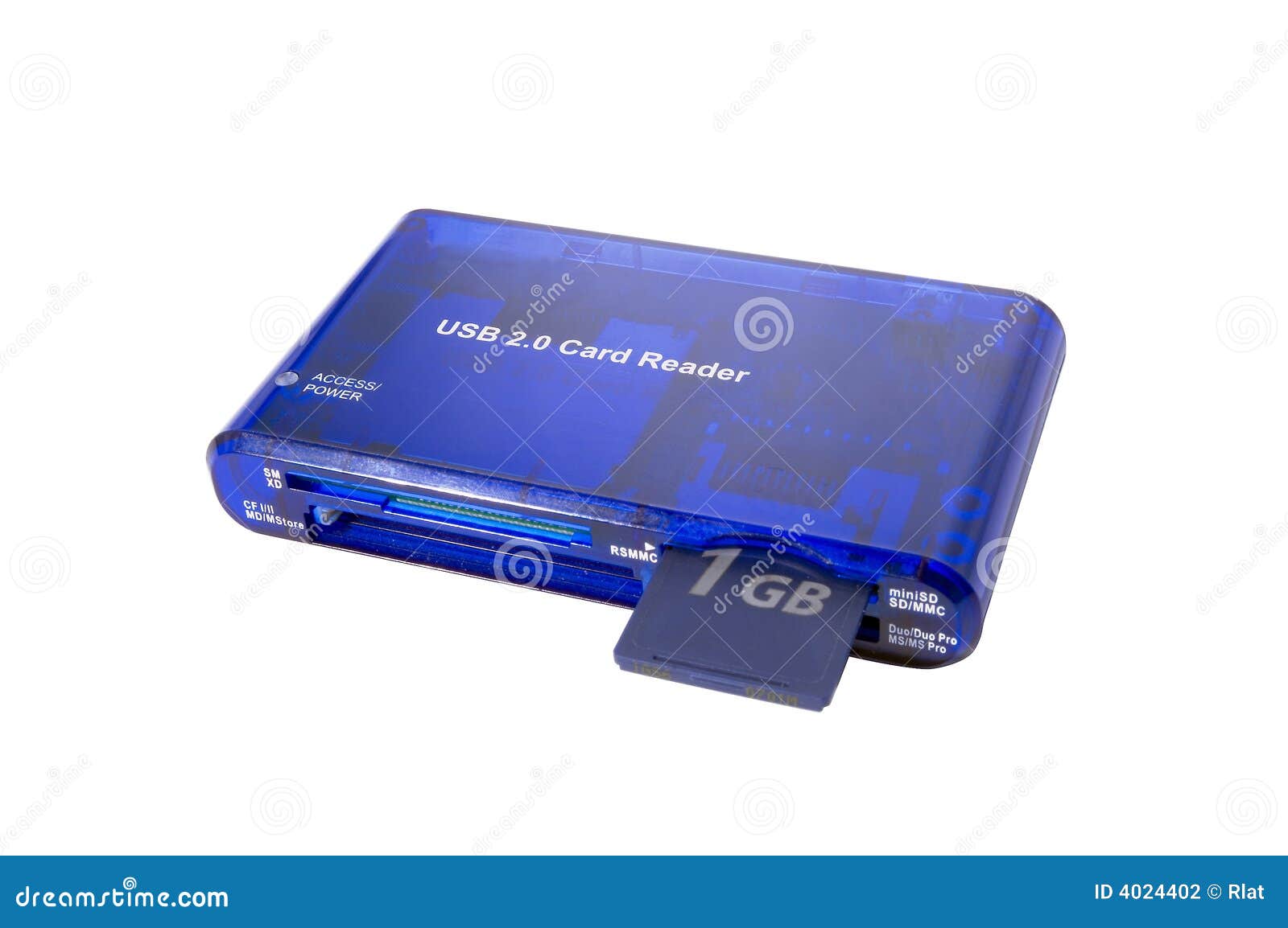 Memory card reader stock photo. Image of flash, gadget - 4024402