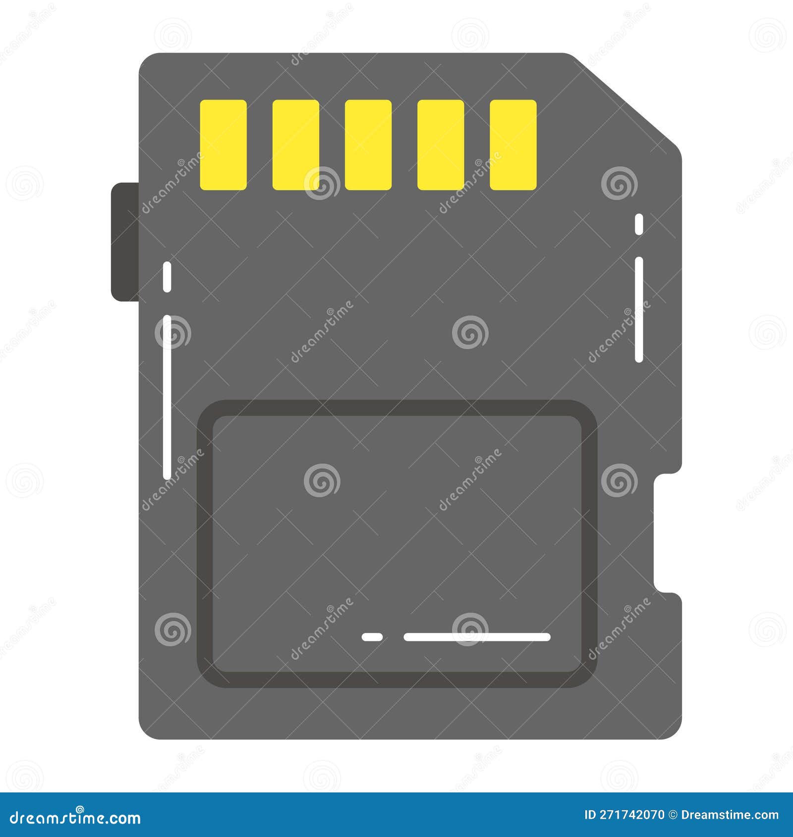 Memory Card Vector Design in Modern and Trendy Style Stock Vector ...