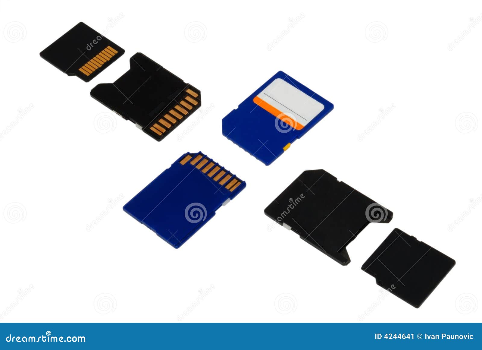 Memory cards stock image. Image of card, electronical - 4244641