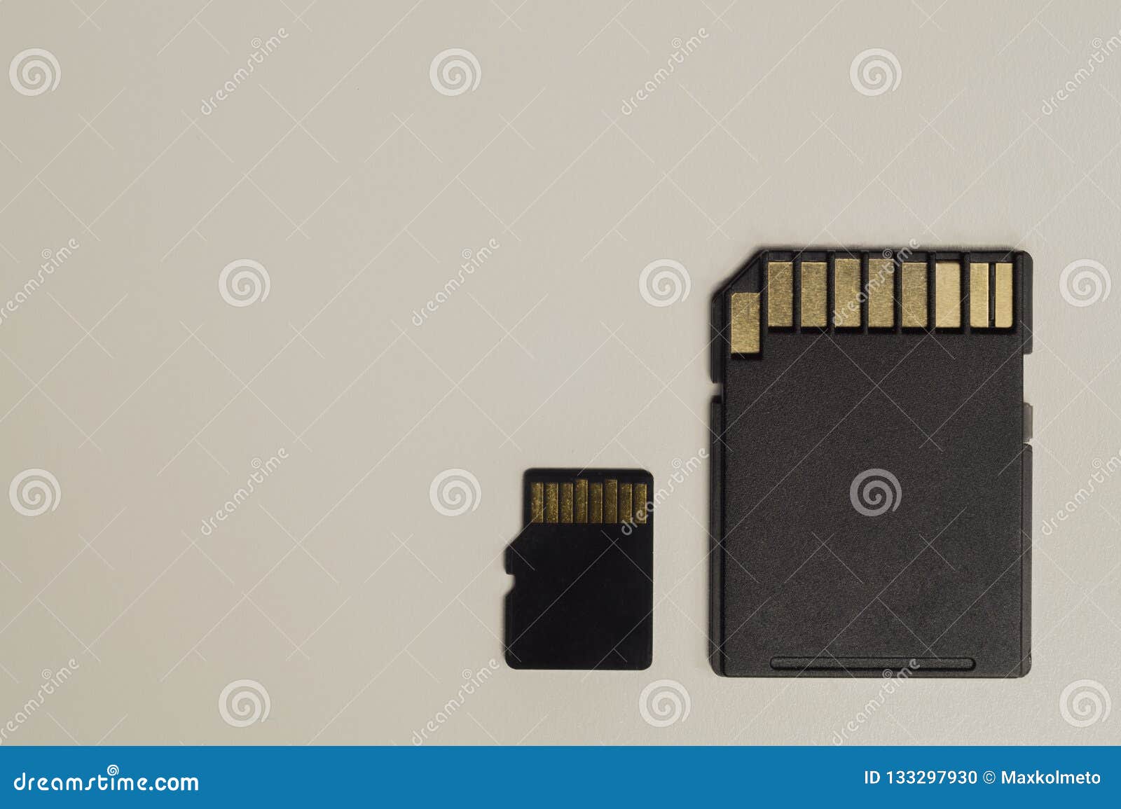 Memory Cards Isolated on White Background. Sd Card and Copy Space Stock ...