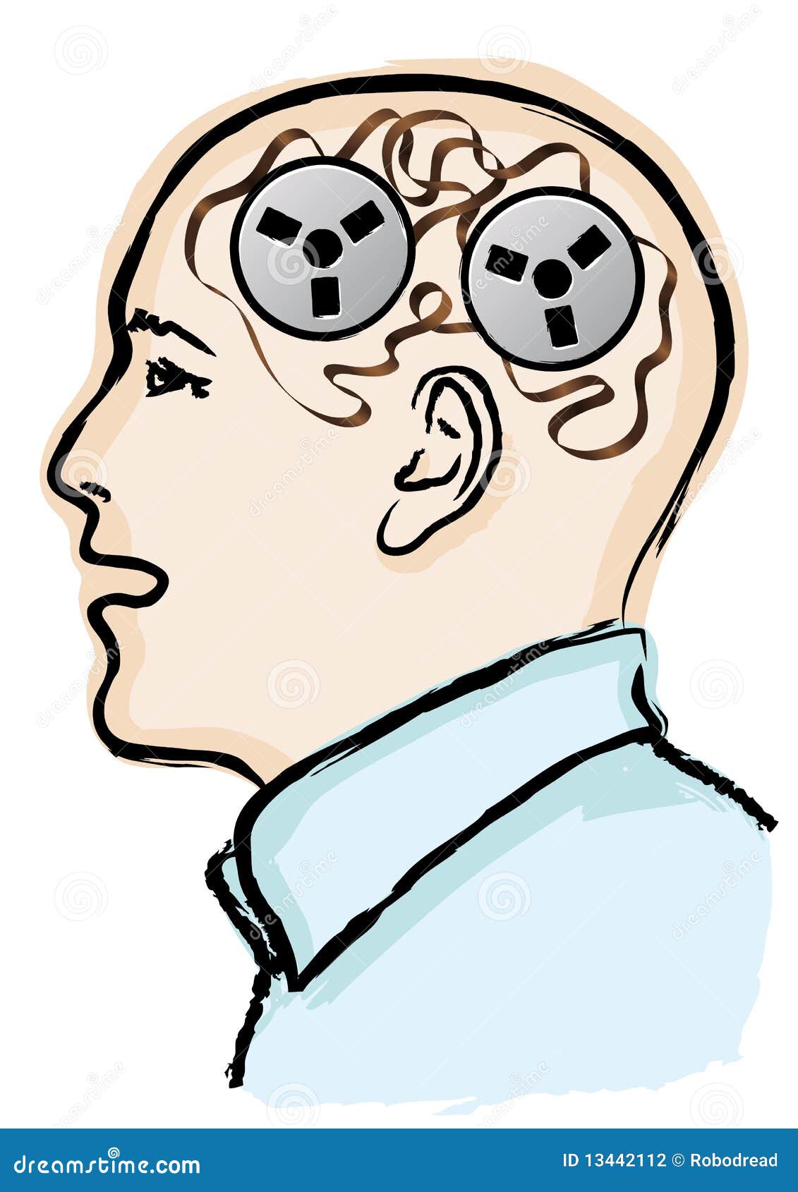 Memory confusion stock vector. Illustration of remember - 13442112