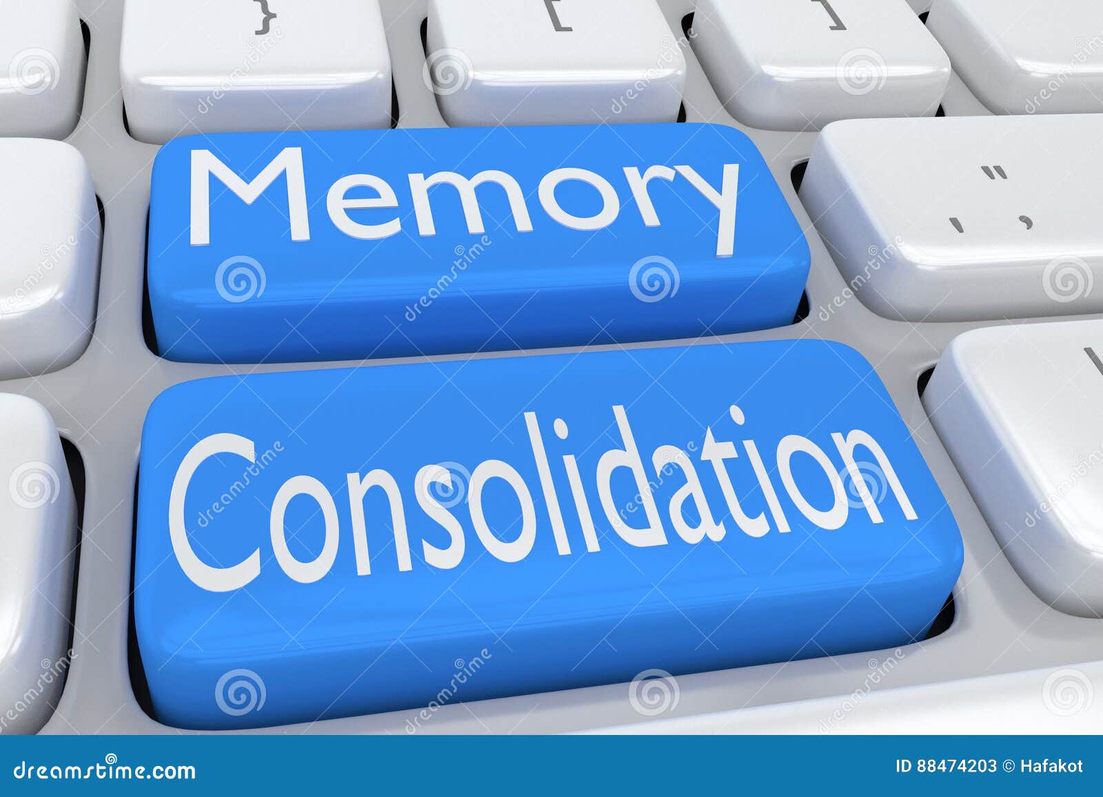 Memory Consolidation Concept Stock Illustration - Illustration of ...