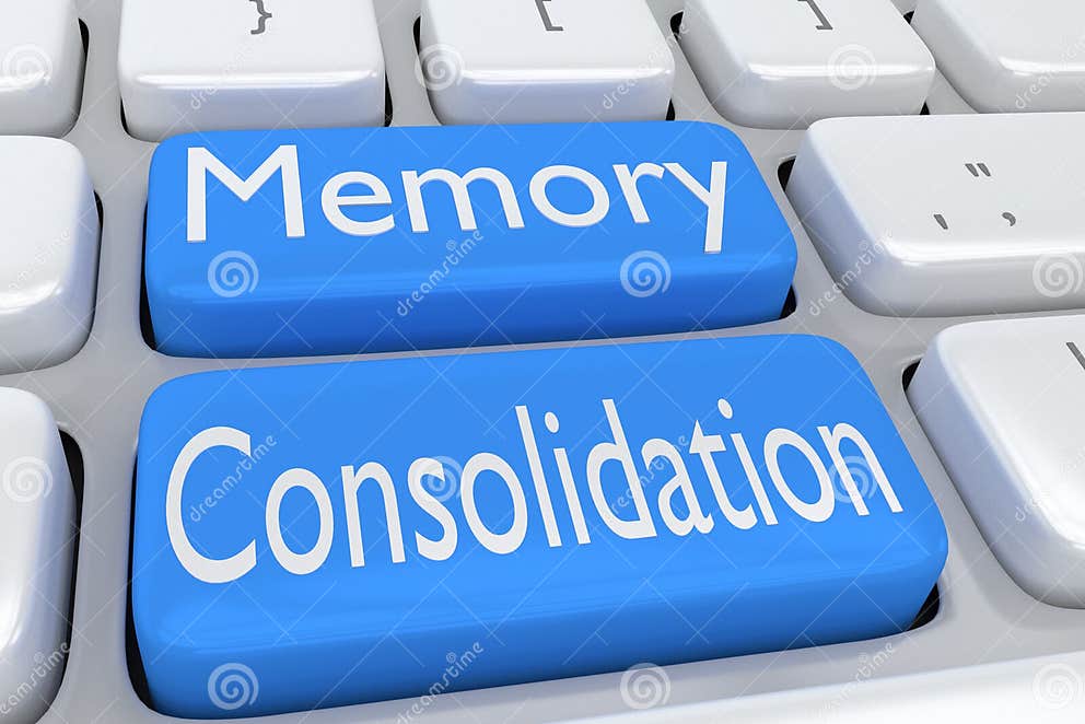 Memory Consolidation Concept Stock Illustration - Illustration of ...