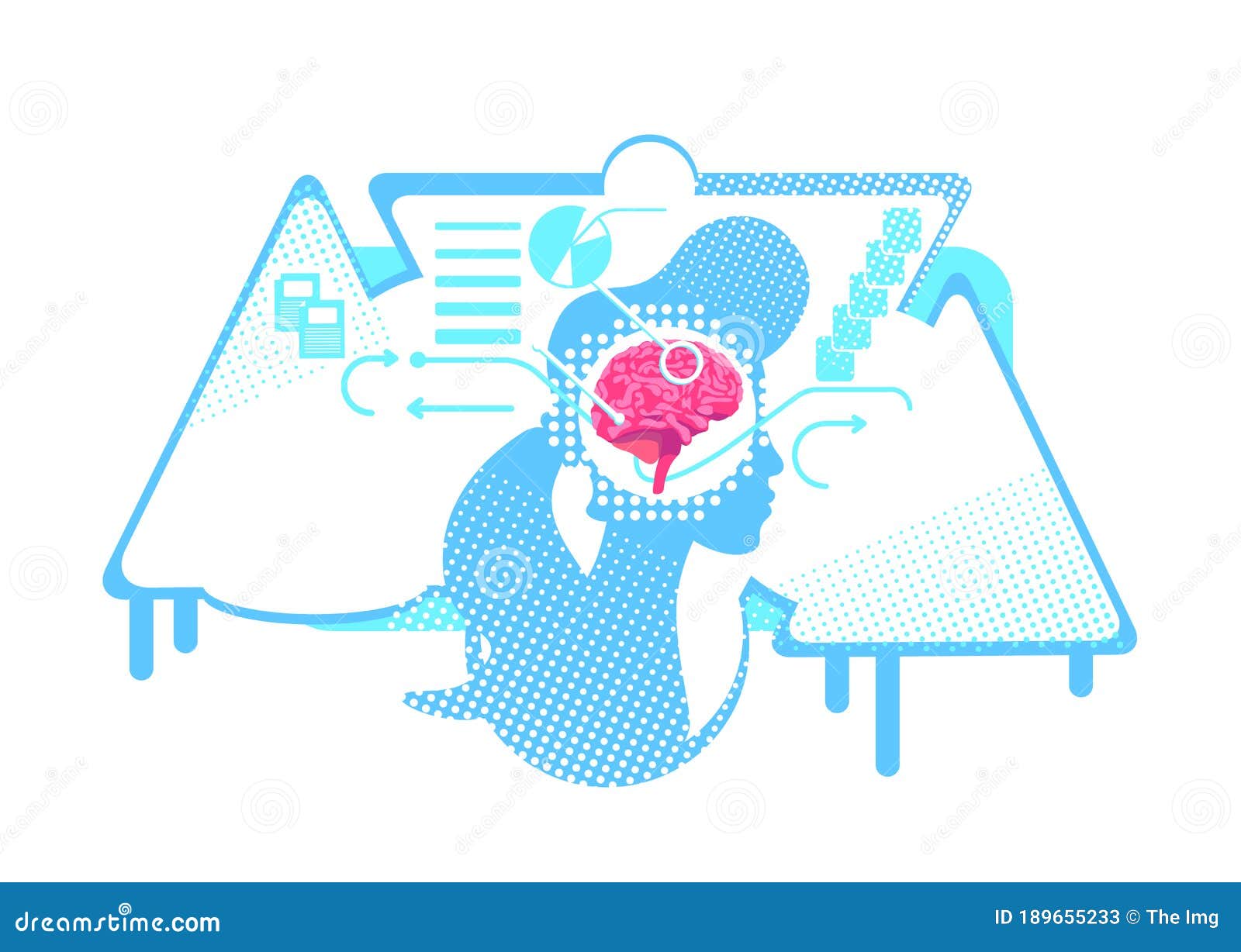 Memory Flat Concept Vector Illustration Stock Vector - Illustration of ...