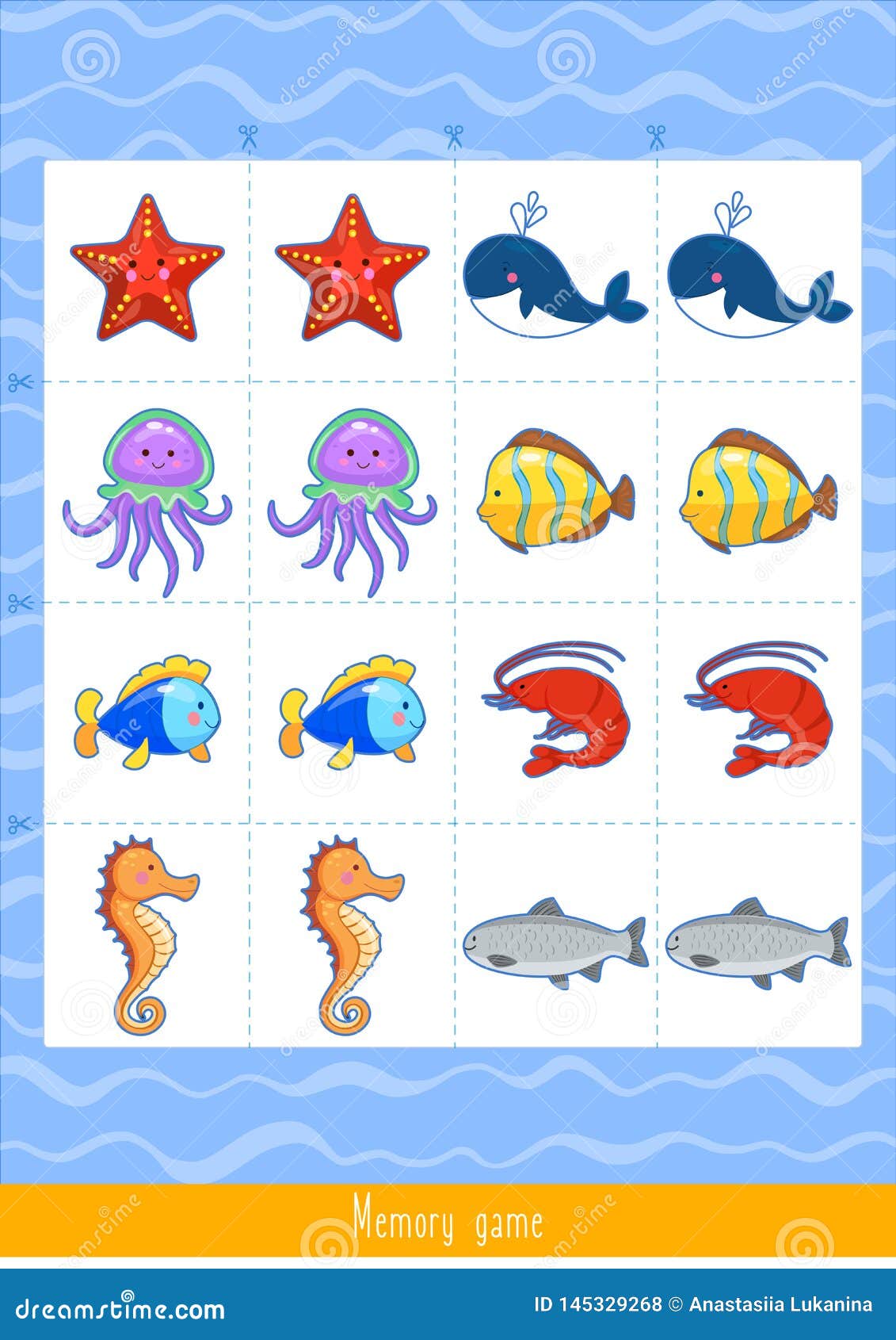 Memory Game for Kids. Educational Children Game Stock Vector ...