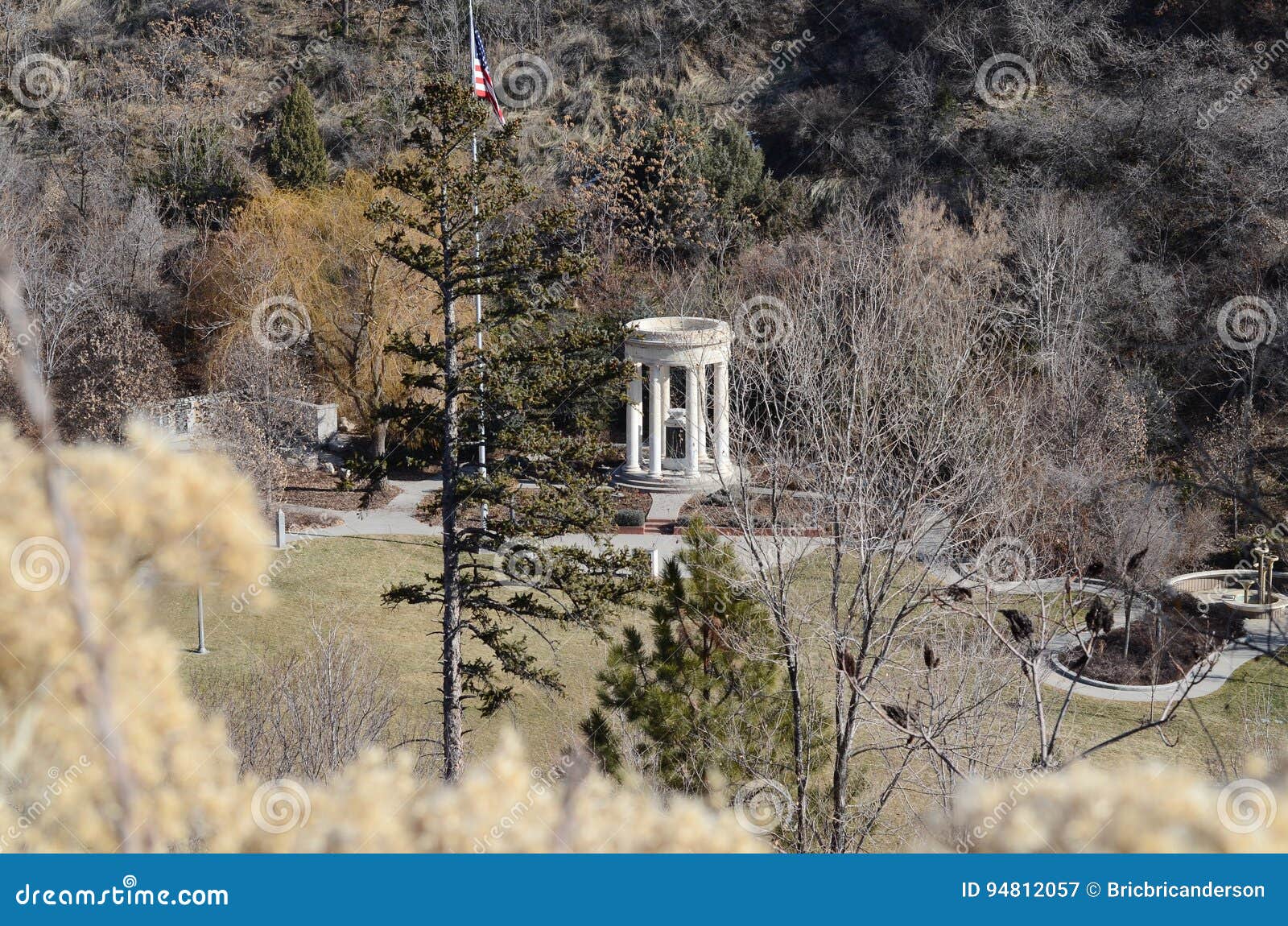 Memory Grove Park Views Of Waterfalls And Streams Leading Into A Small ...