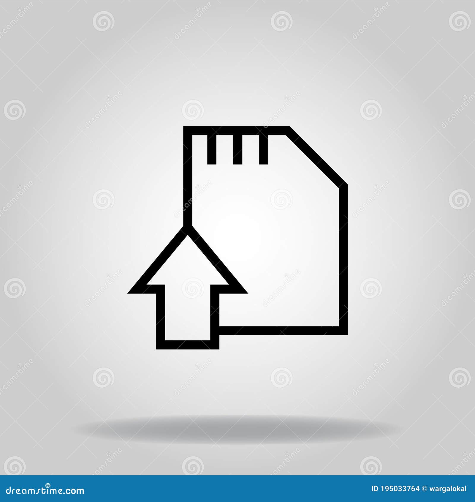 Memory Icon or Logo in Outline Stock Vector - Illustration of black ...