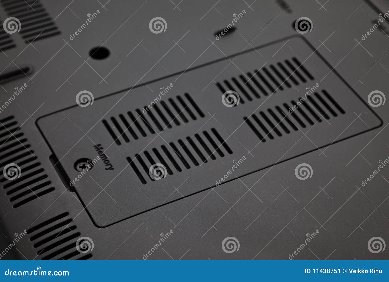 Memory latch stock image. Image of computer, laptop, underside - 11438751
