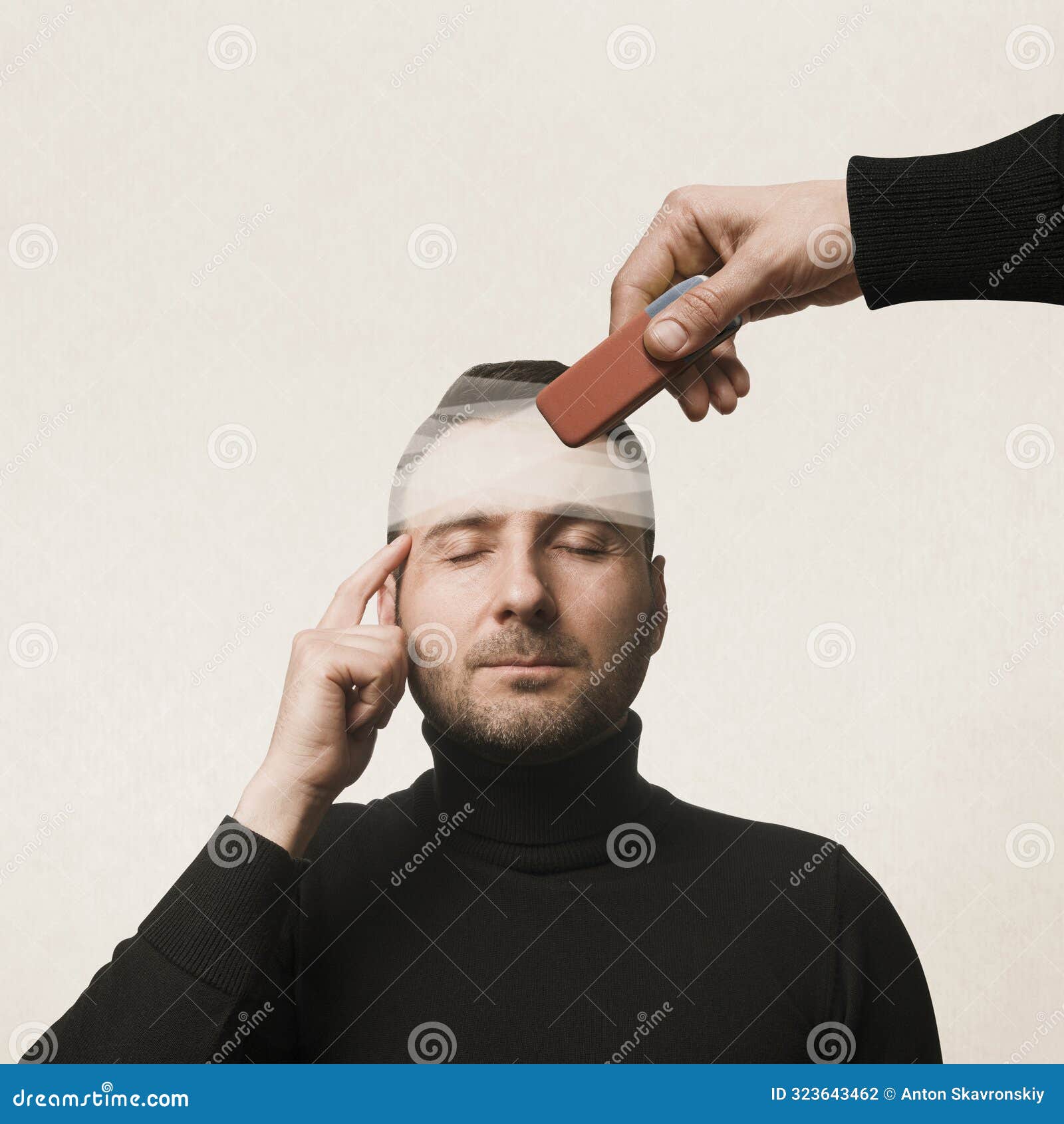 Memory loss concept. stock photo. Image of psychologist - 323643462
