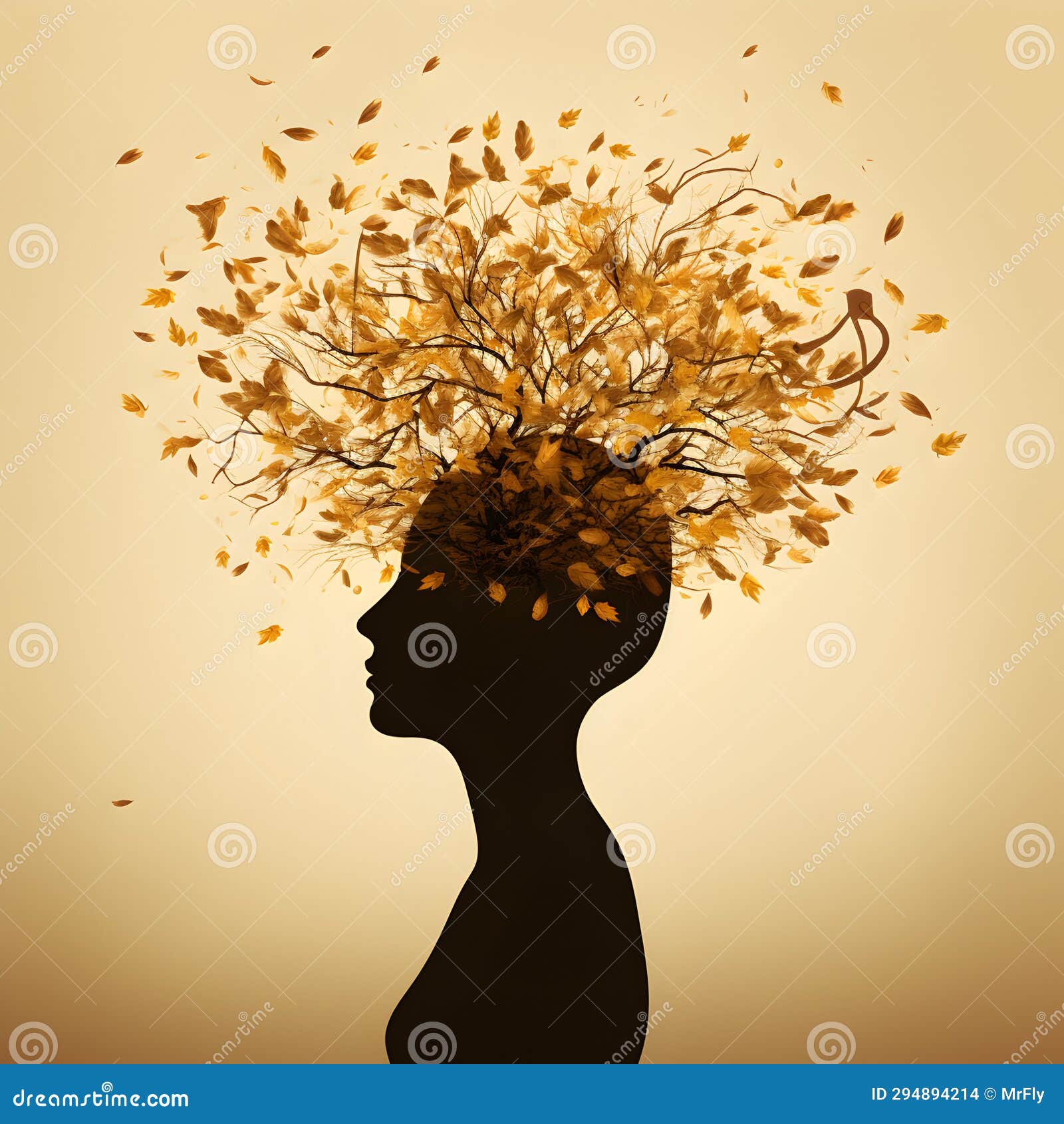 Memory loss concept stock illustration. Illustration of shape - 294894214