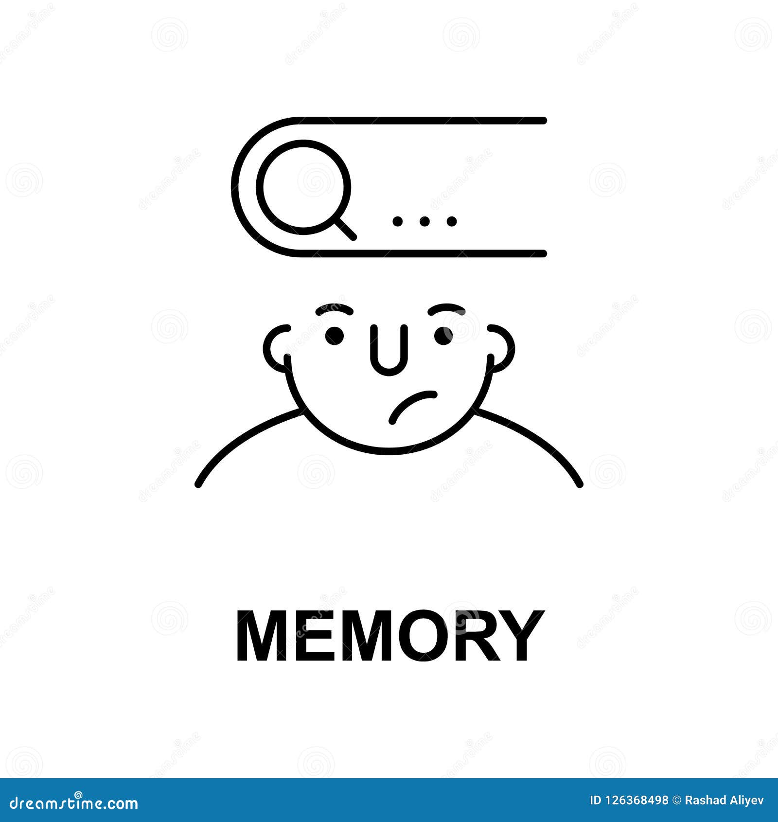Memory on Mind Icon. Element of Human Mind Icon for Mobile Concept and ...