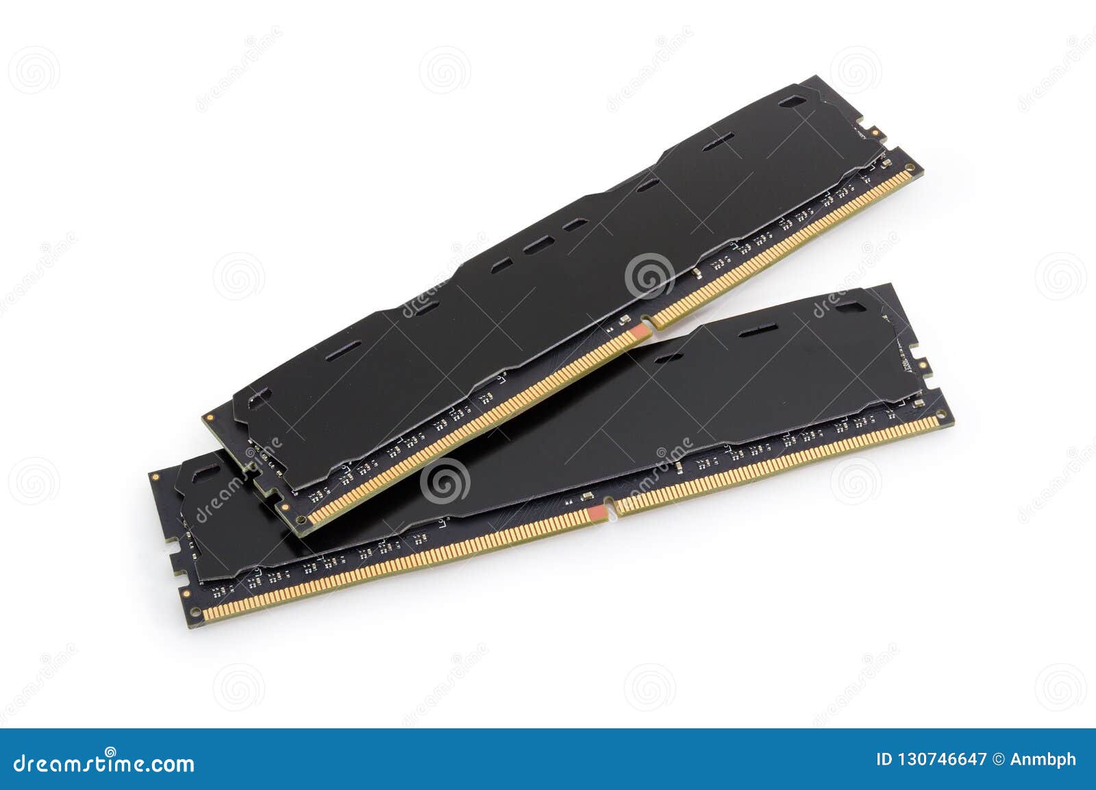 Memory Modules of a Desktop Computers on a White Background Stock Image ... Memory Modules of a Desktop Computers on a White Background Stock Image ...