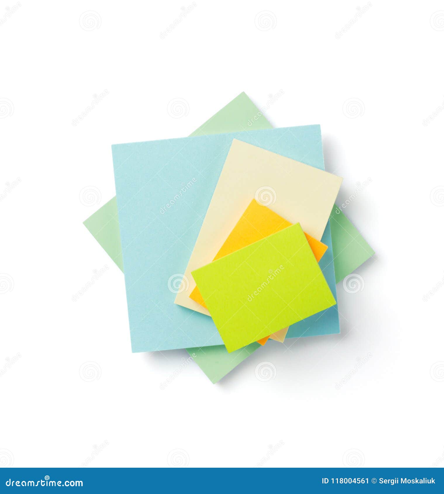 Memory Note Paper at White Background Stock Image - Image of book ...