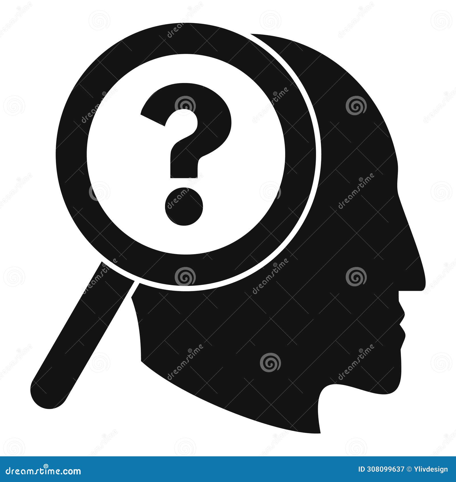 Memory Question Icon Simple Vector. Power Mind Stock Vector ...