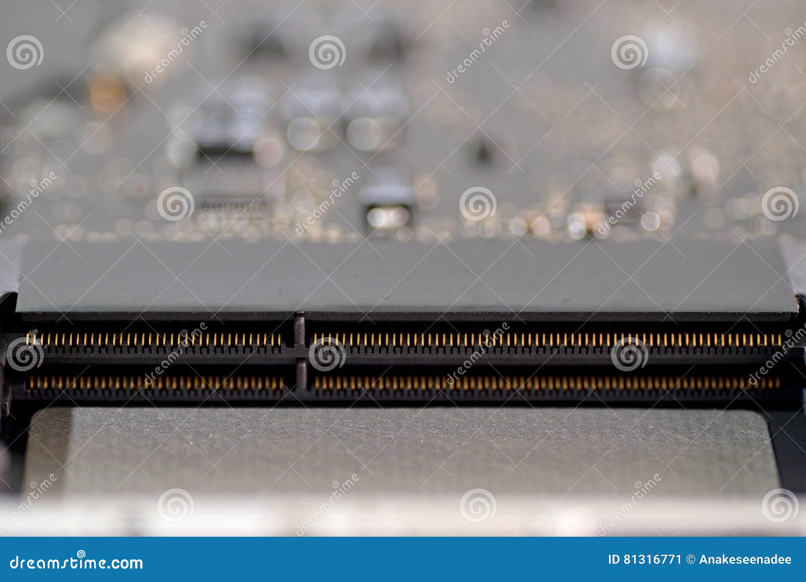 Memory slot stock image. Image of technology, motherboard - 81316771