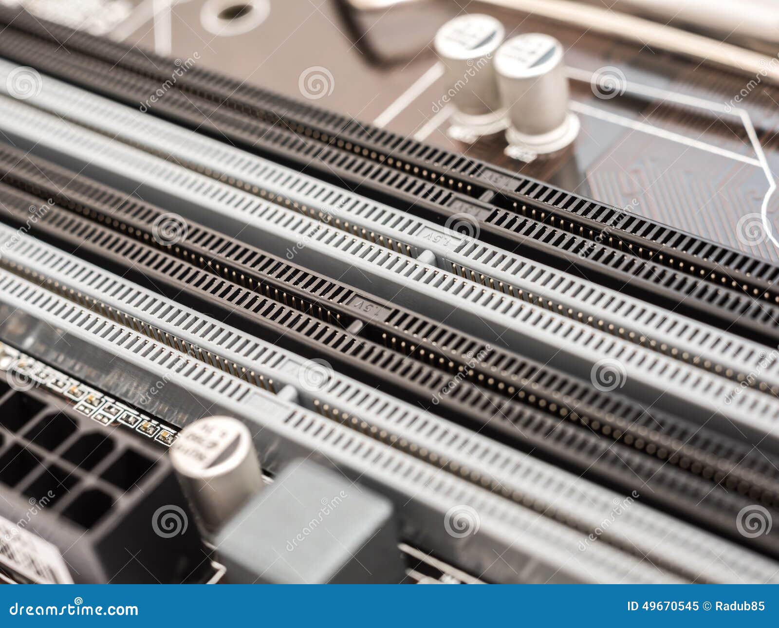 Memory Slot on Motherboard stock image. Image of close - 49670545