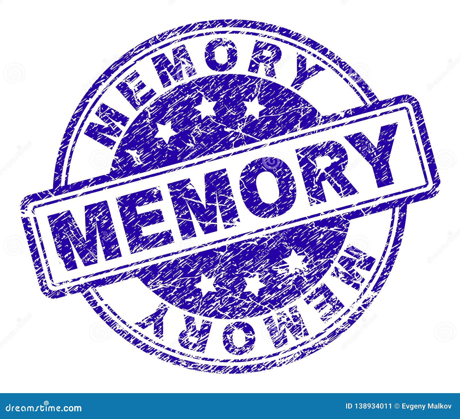 Grunge Textured MEMORY Stamp Seal Stock Vector - Illustration of circle ...