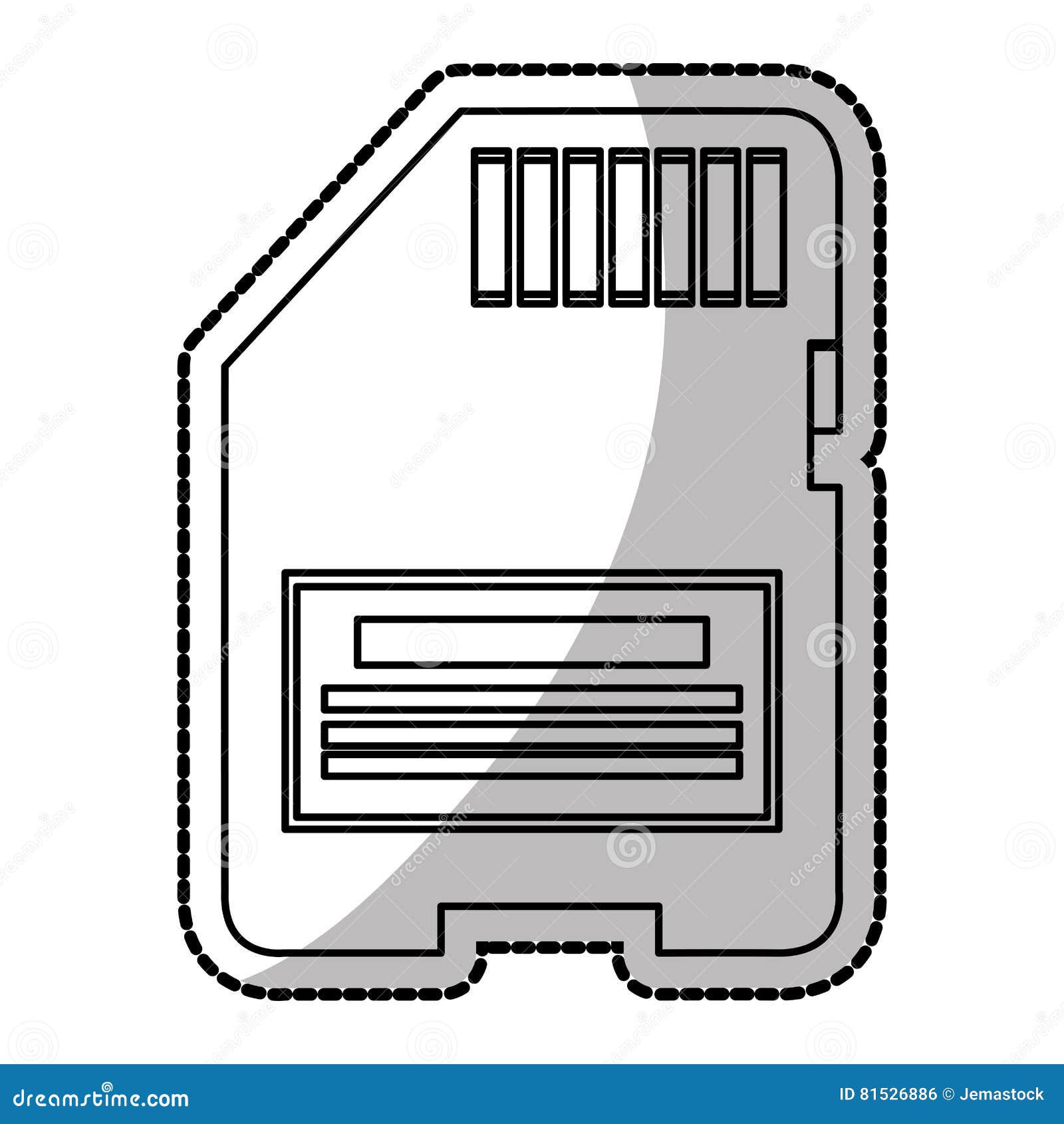 Memory stick device design stock vector. Illustration of communication ...