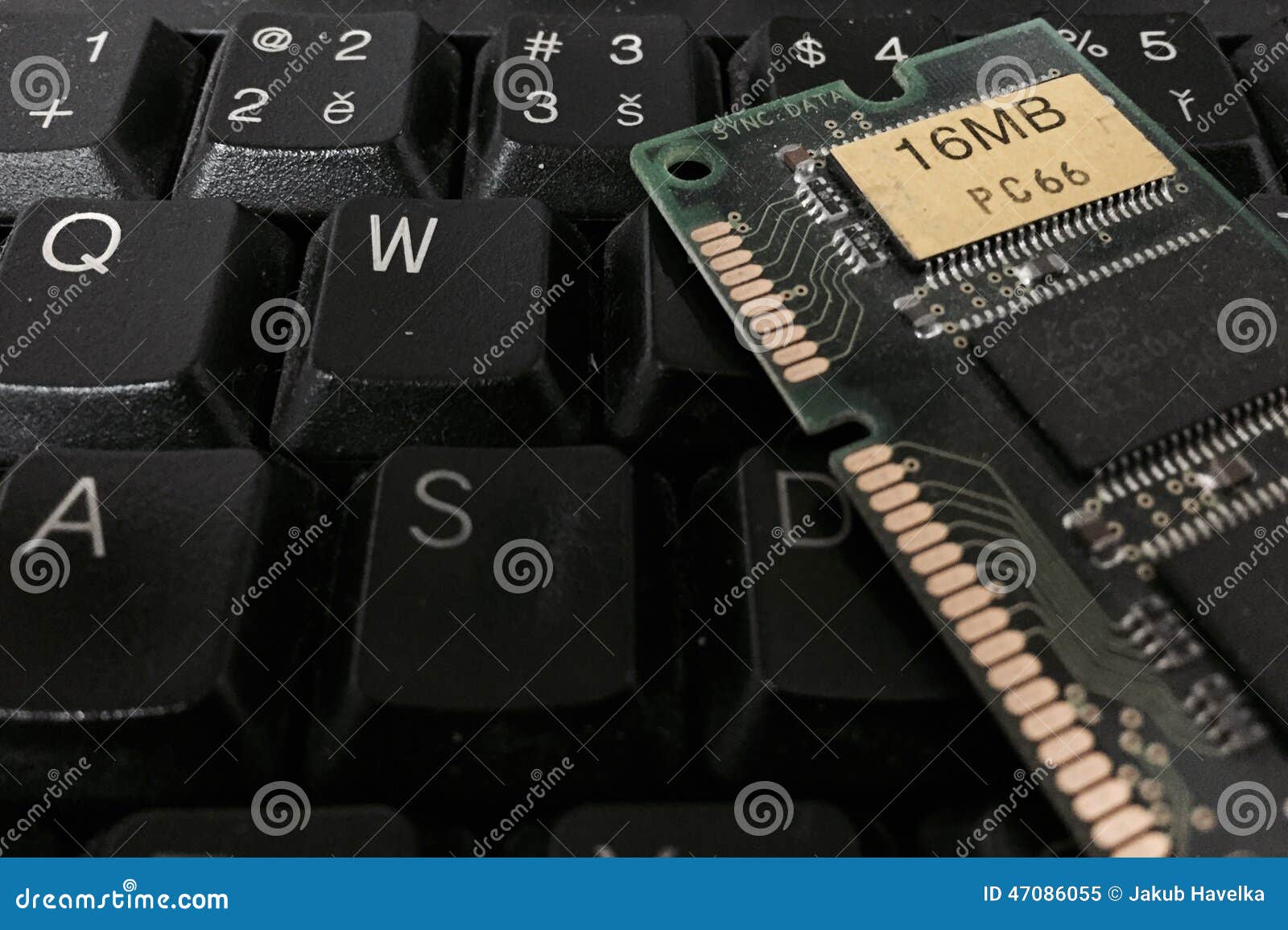 Memory stock image. Image of electronics, keyboard, stick - 47086055