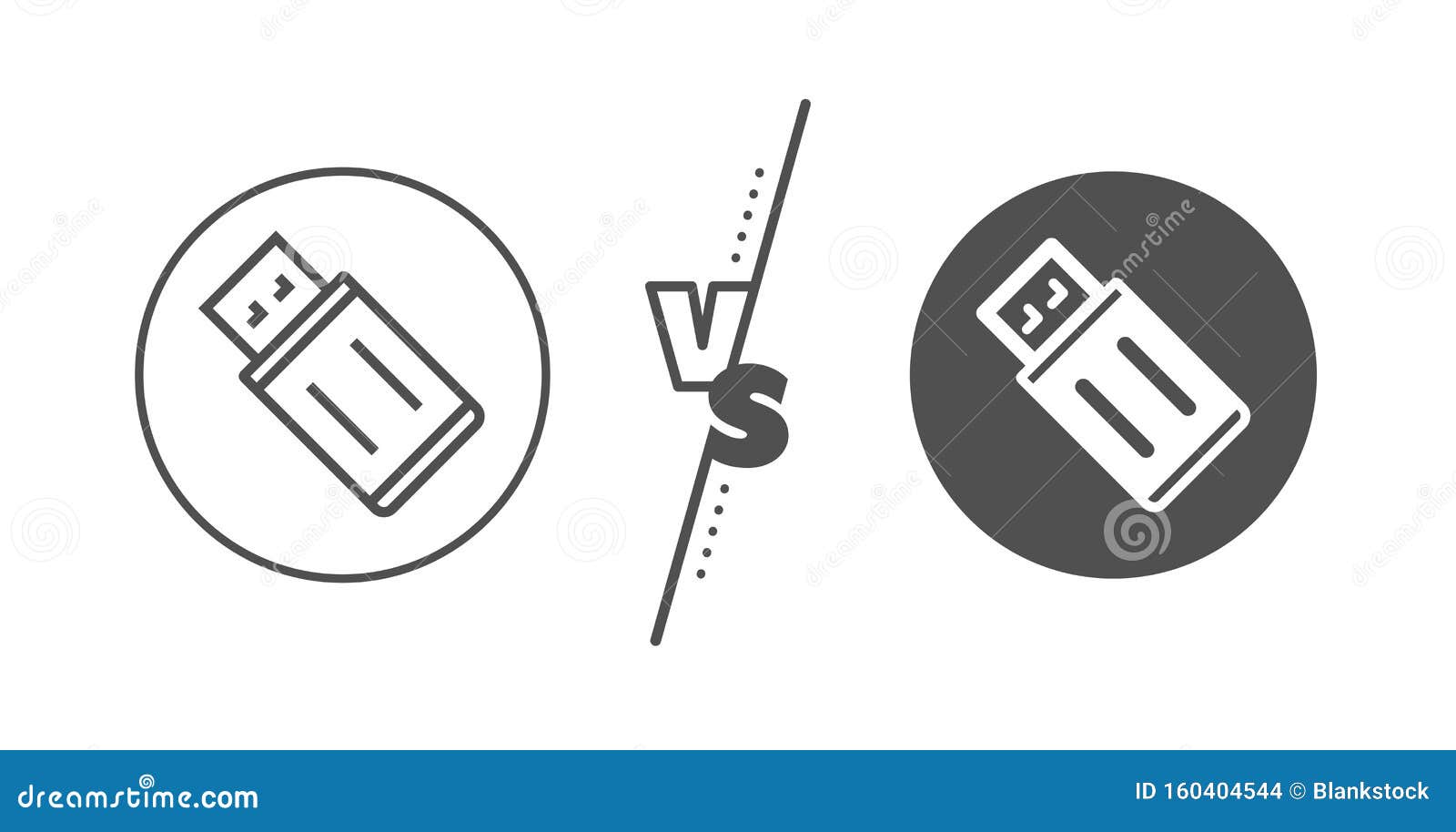 USB Flash Drive Line Icon. Memory Stick Sign. Vector Stock Vector ...