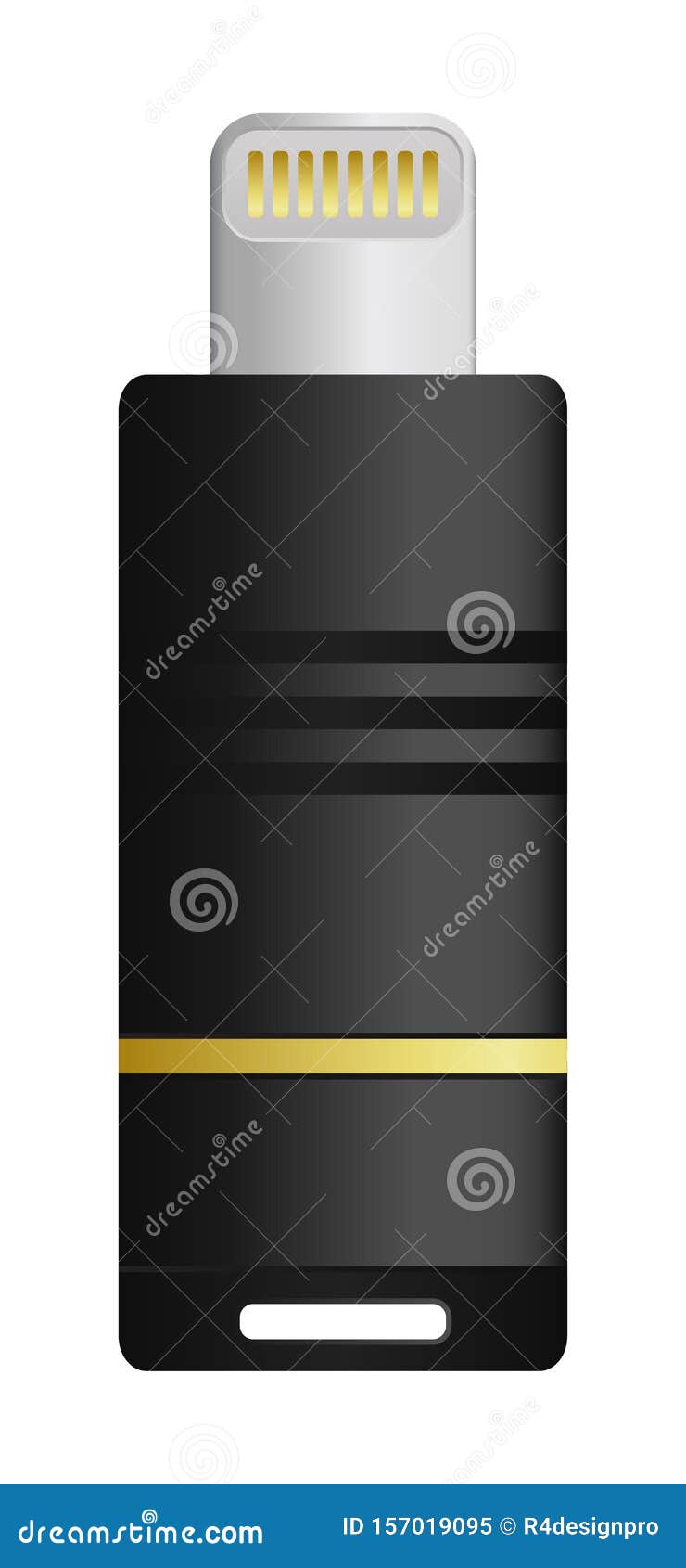 Memory Stick Vector Illustration Stock Vector - Illustration of ...