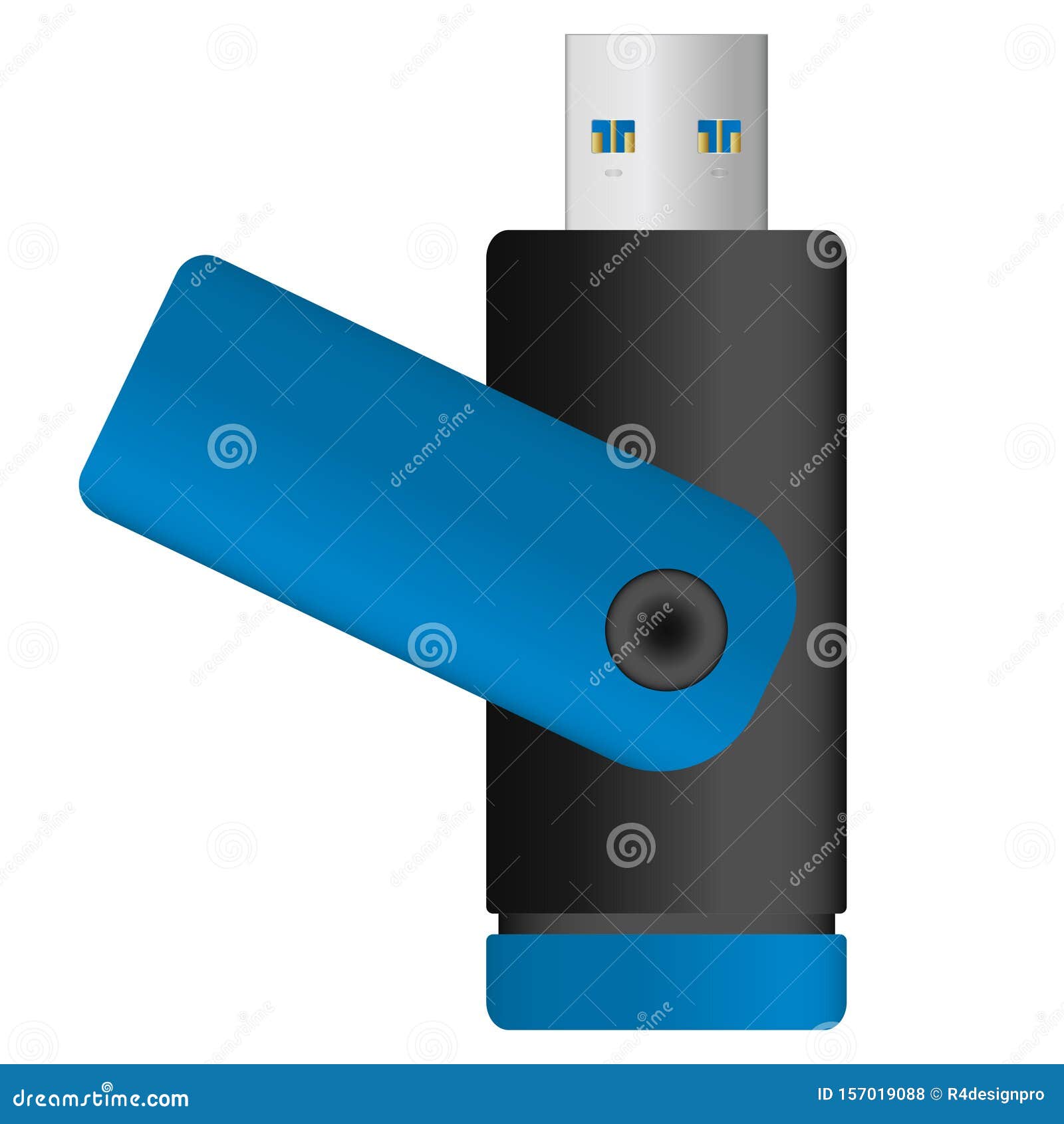 Memory Stick Vector Illustration Stock Vector - Illustration of ...