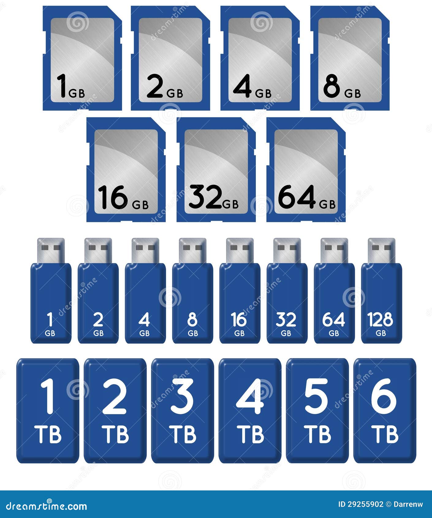 Memory Storage stock illustration. Illustration of gigabyte - 29255902