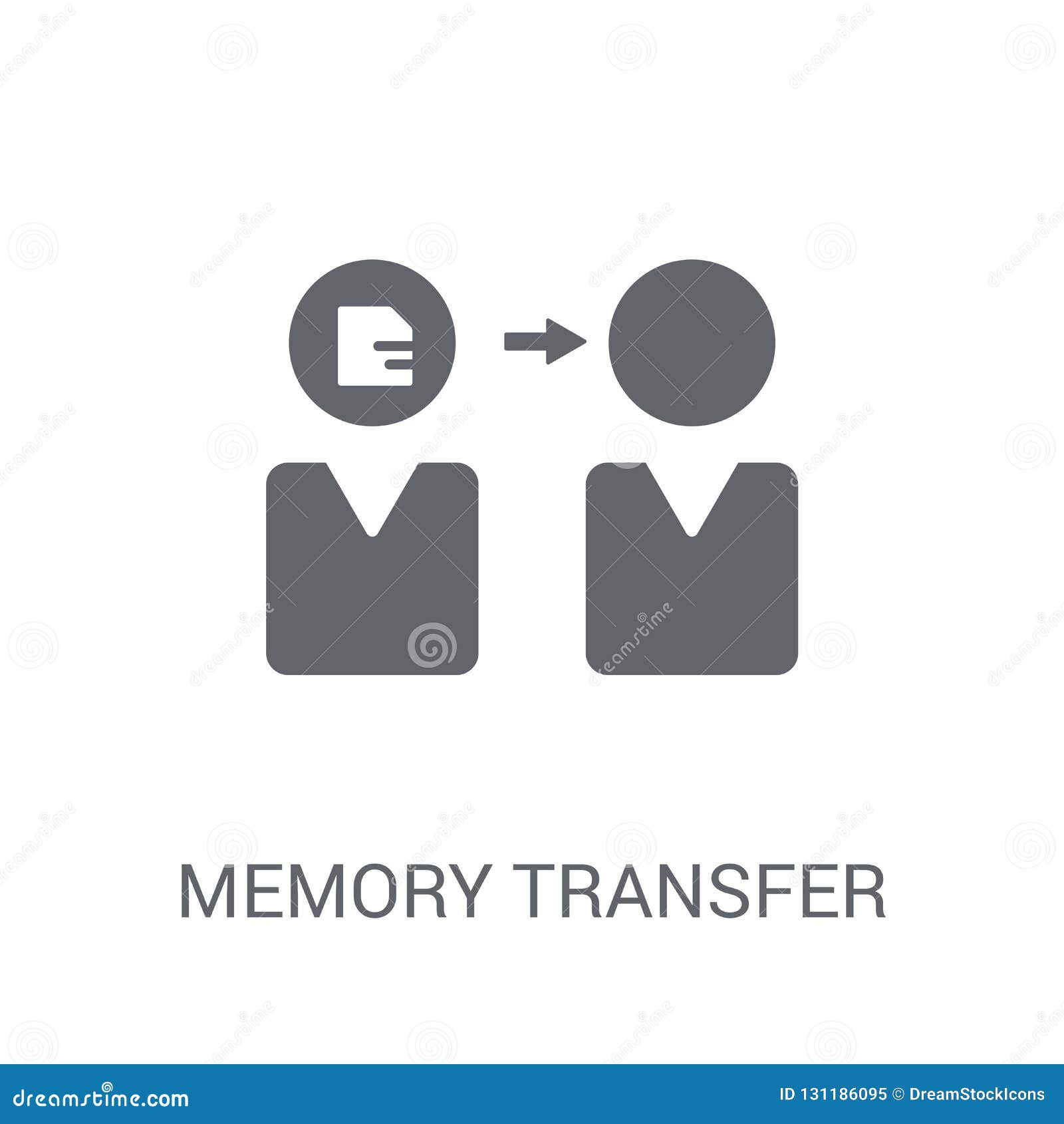 Memory Transfer Icon. Trendy Memory Transfer Logo Concept on White ...