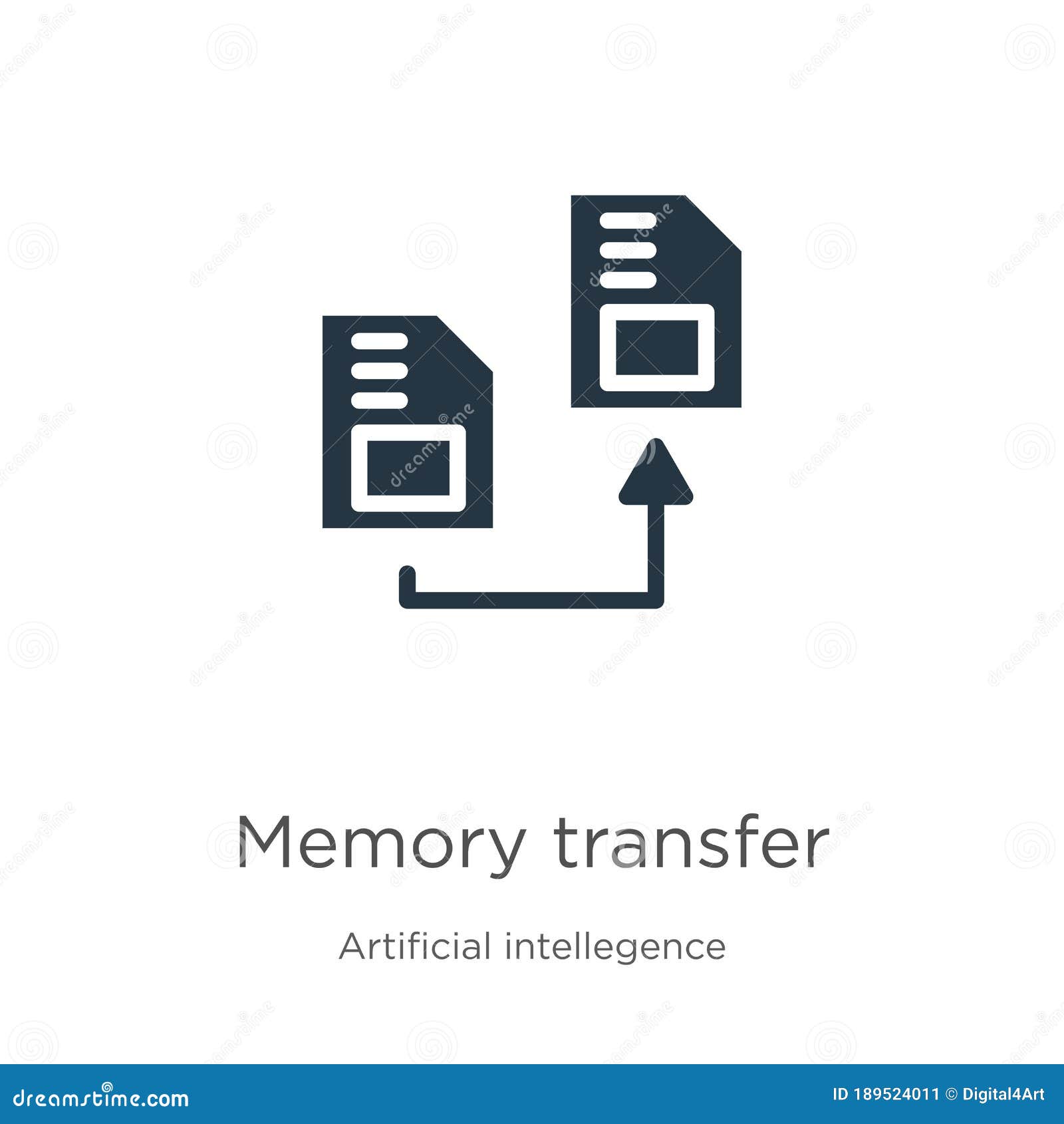 Memory Transfer Icon Vector. Trendy Flat Memory Transfer Icon from ...