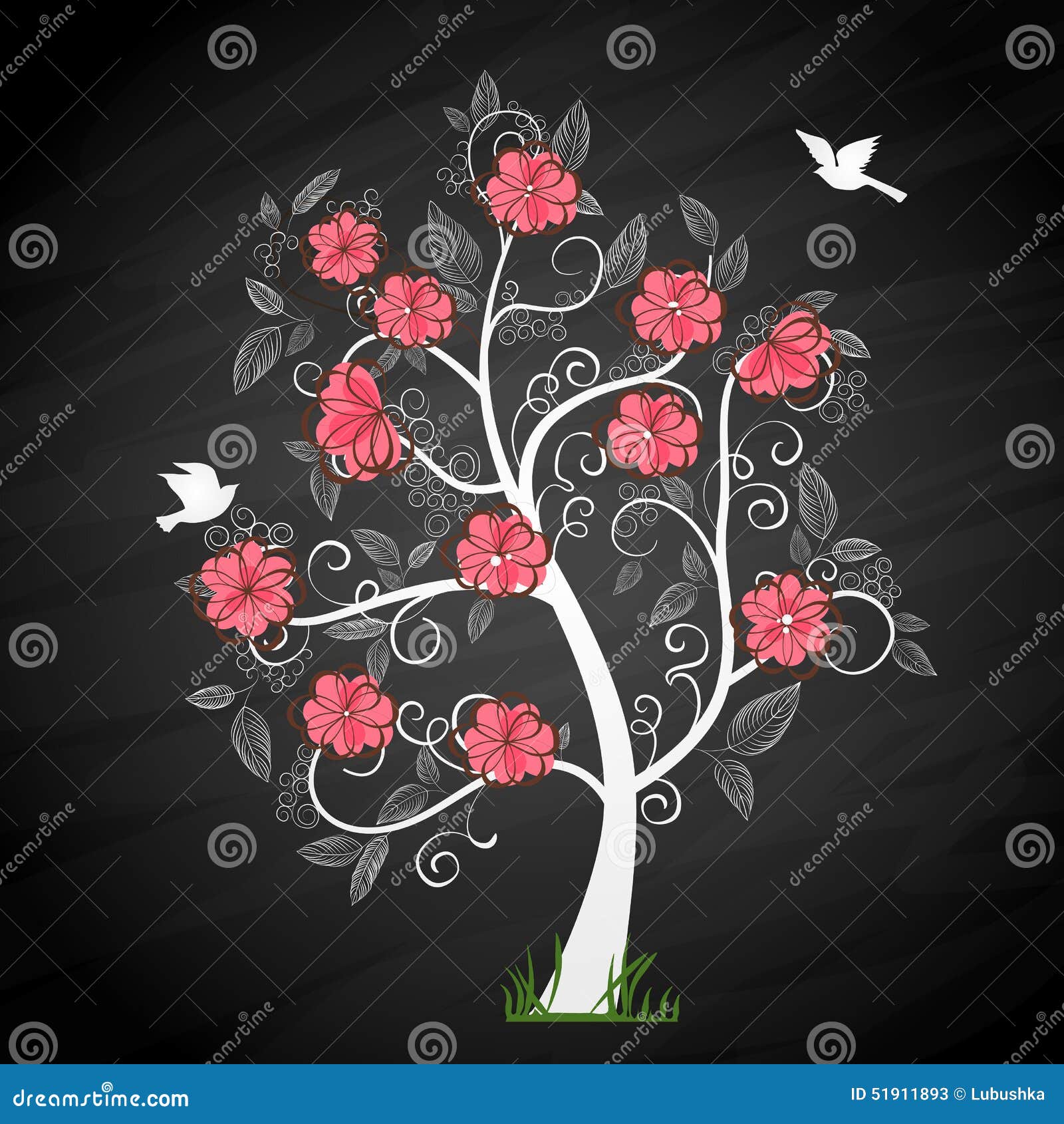 Memory tree stock vector. Illustration of pattern, paper - 51911893