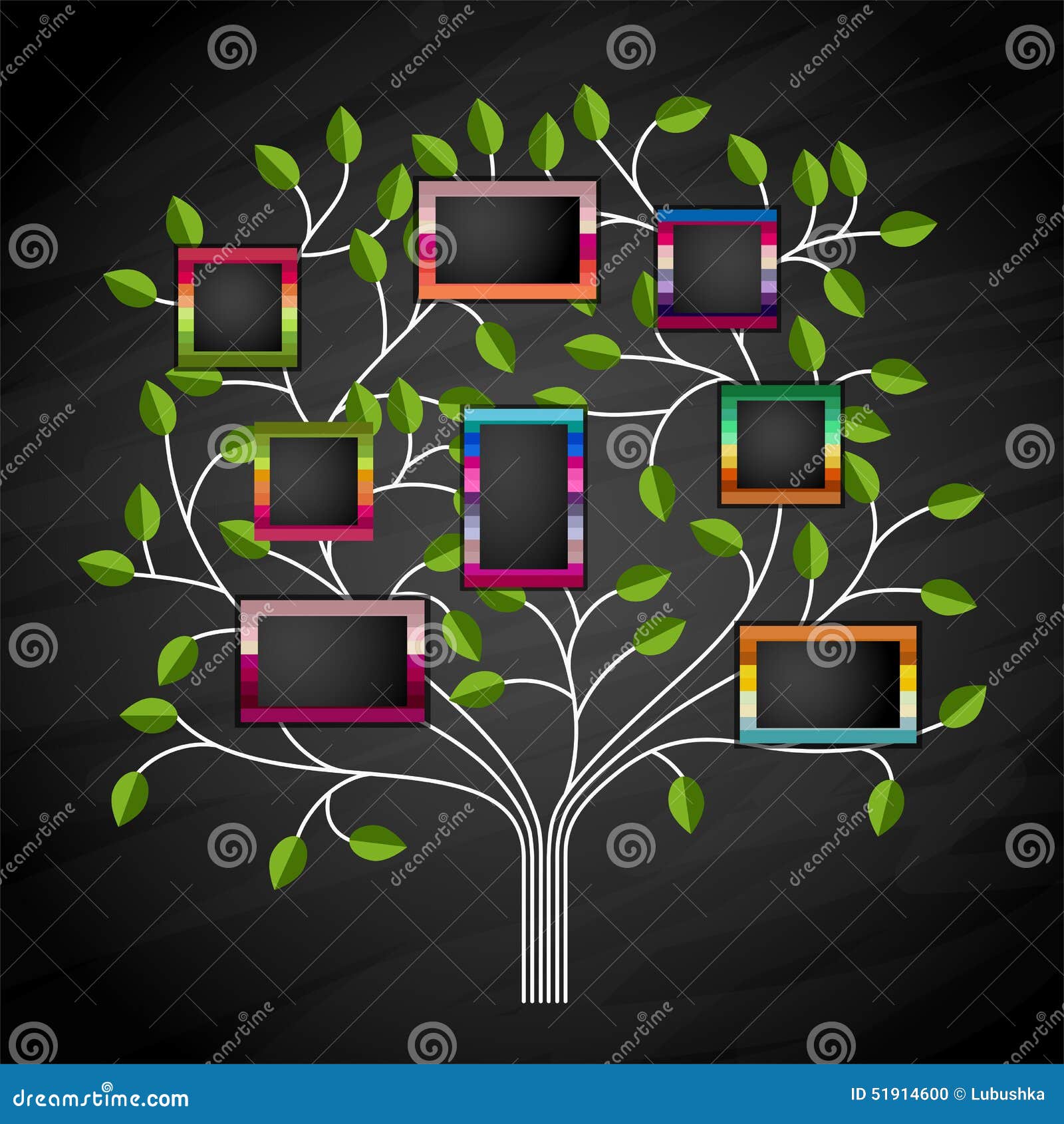 Memory tree stock vector. Illustration of family, element - 51914600