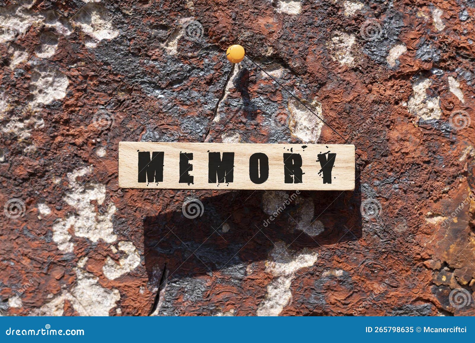 Memory Was Written on the Wooden Surface. Wooden Concept Stock Image ...