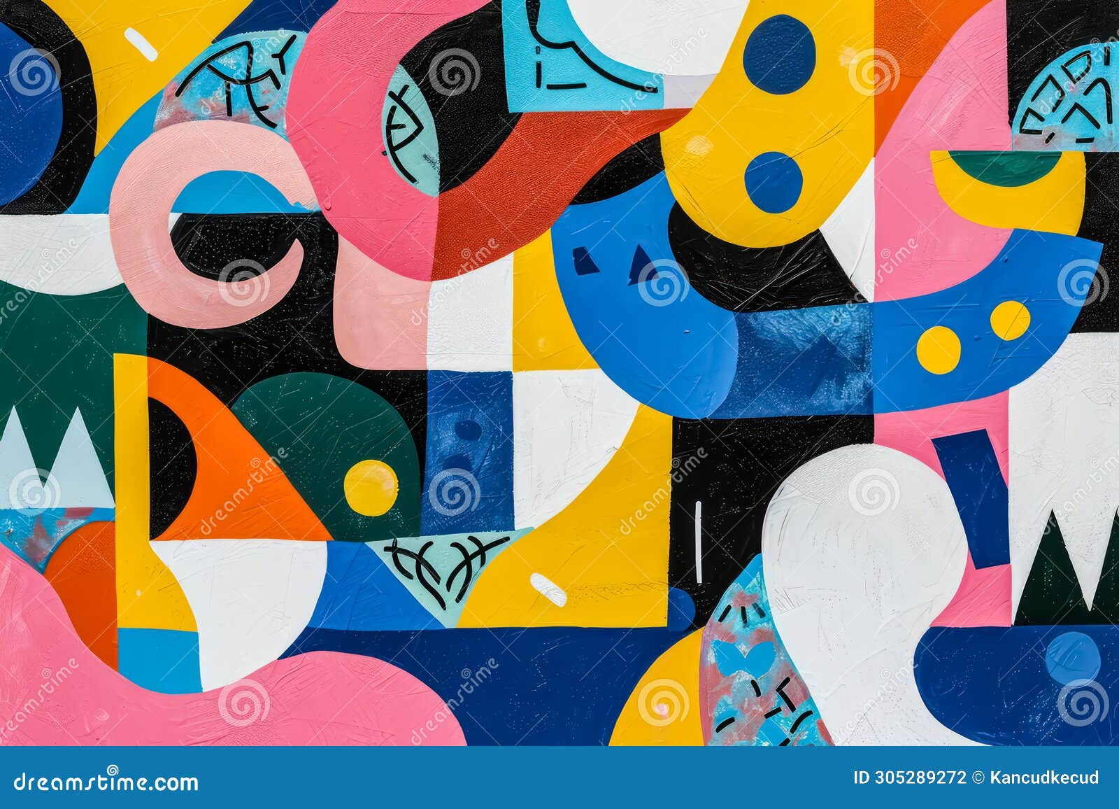 Memphis Design Patterns for Prints Stock Photo - Image of triangle ...