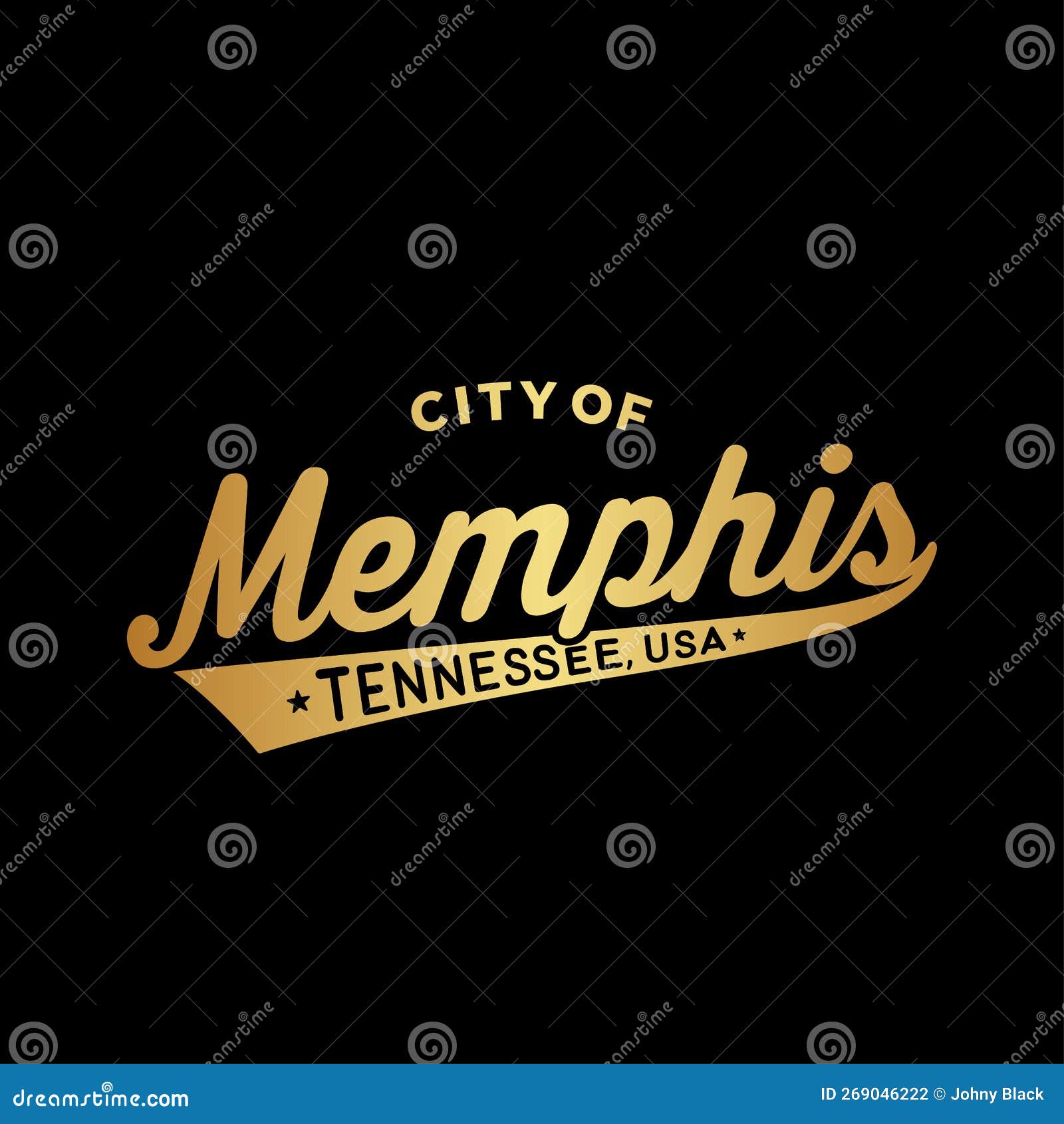 Memphis, Tennessee Lettering Design. Memphis Typography Design. Vector ...