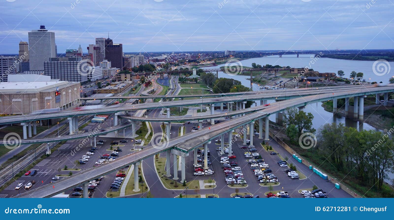 Memphis landscape editorial photo. Image of landmarks - 62712281