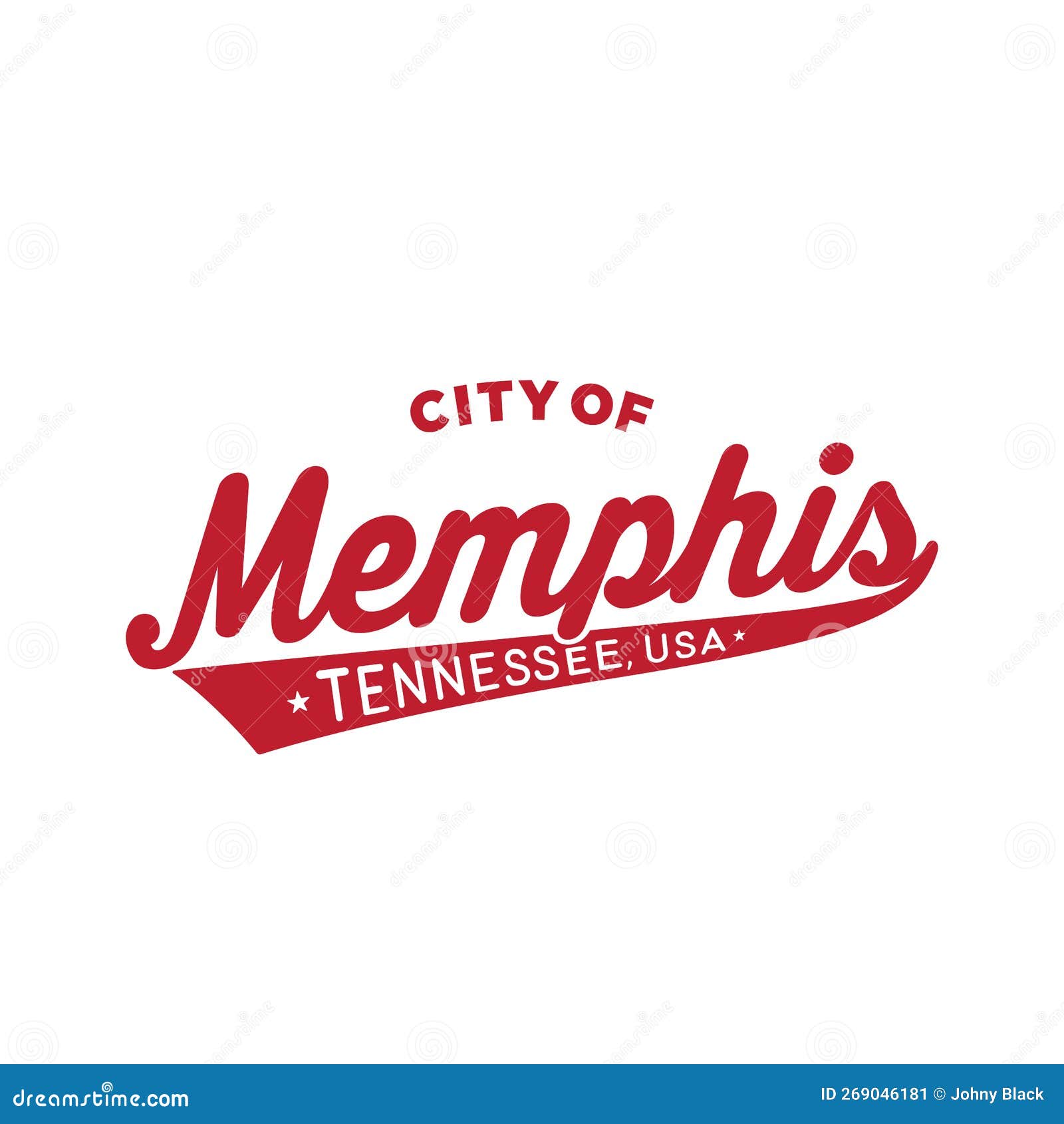 Memphis, Tennessee Lettering Design. Memphis Typography Design. Vector ...