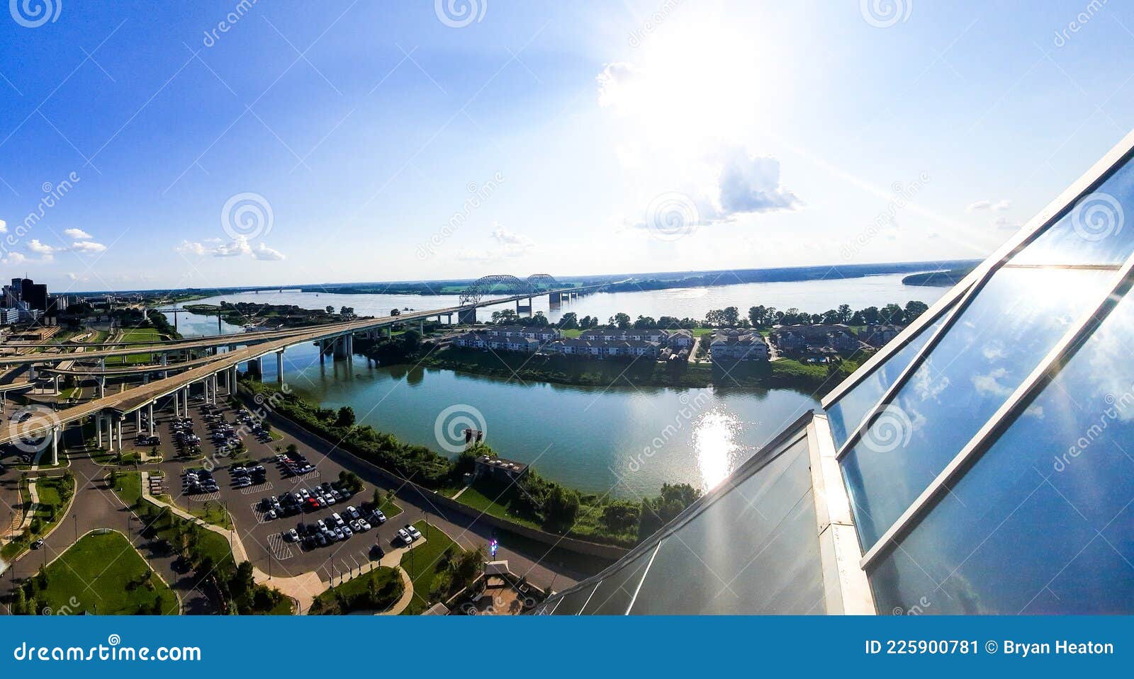 Memphis& X27;s Beautiful Mississippi River Stock Image - Image of ...