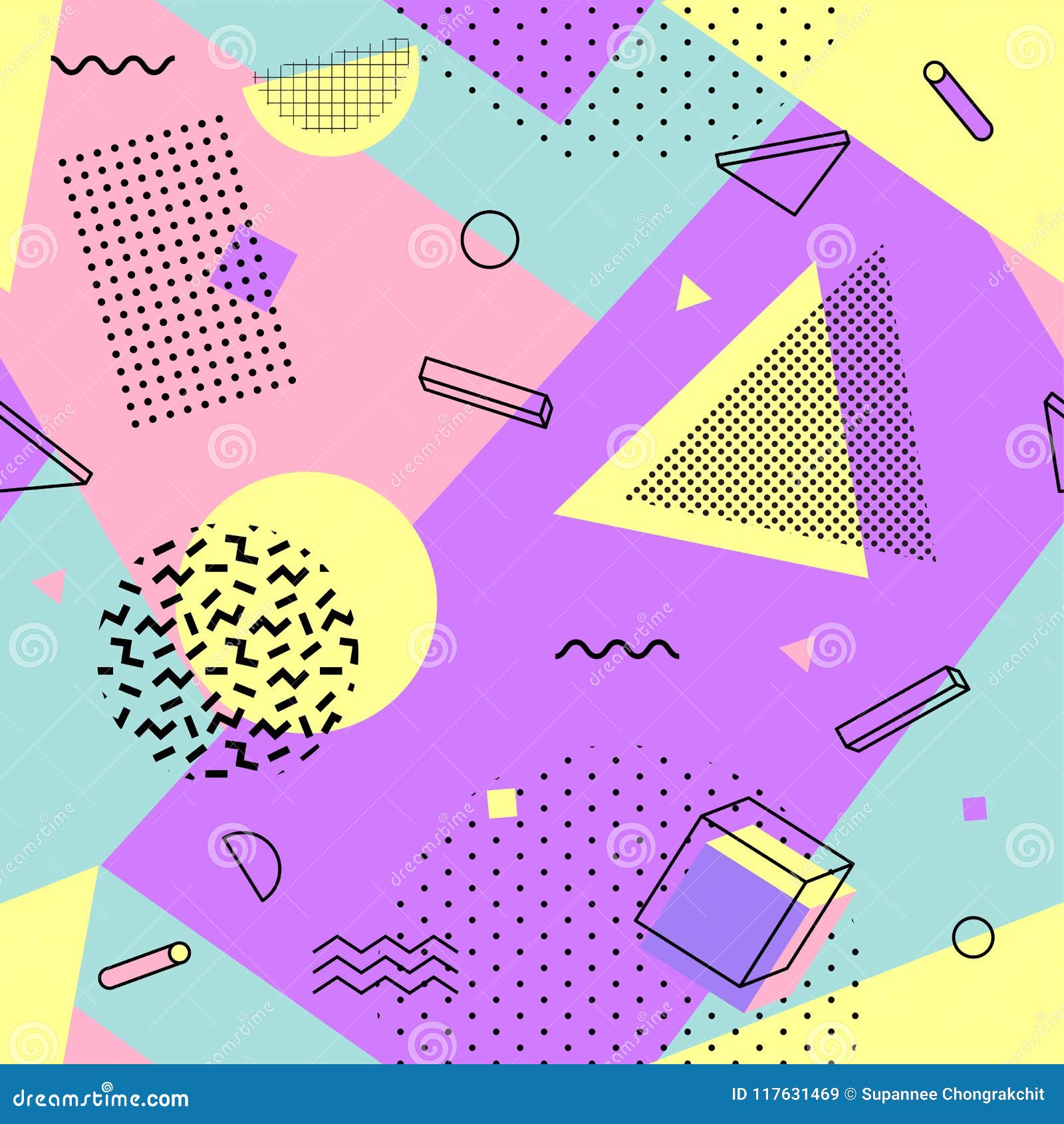 Memphis Seamless Pattern Colorful. Geometric Seamless Pattern Di Stock ... Memphis Seamless Pattern Colorful. Geometric Seamless Pattern Di Stock ...