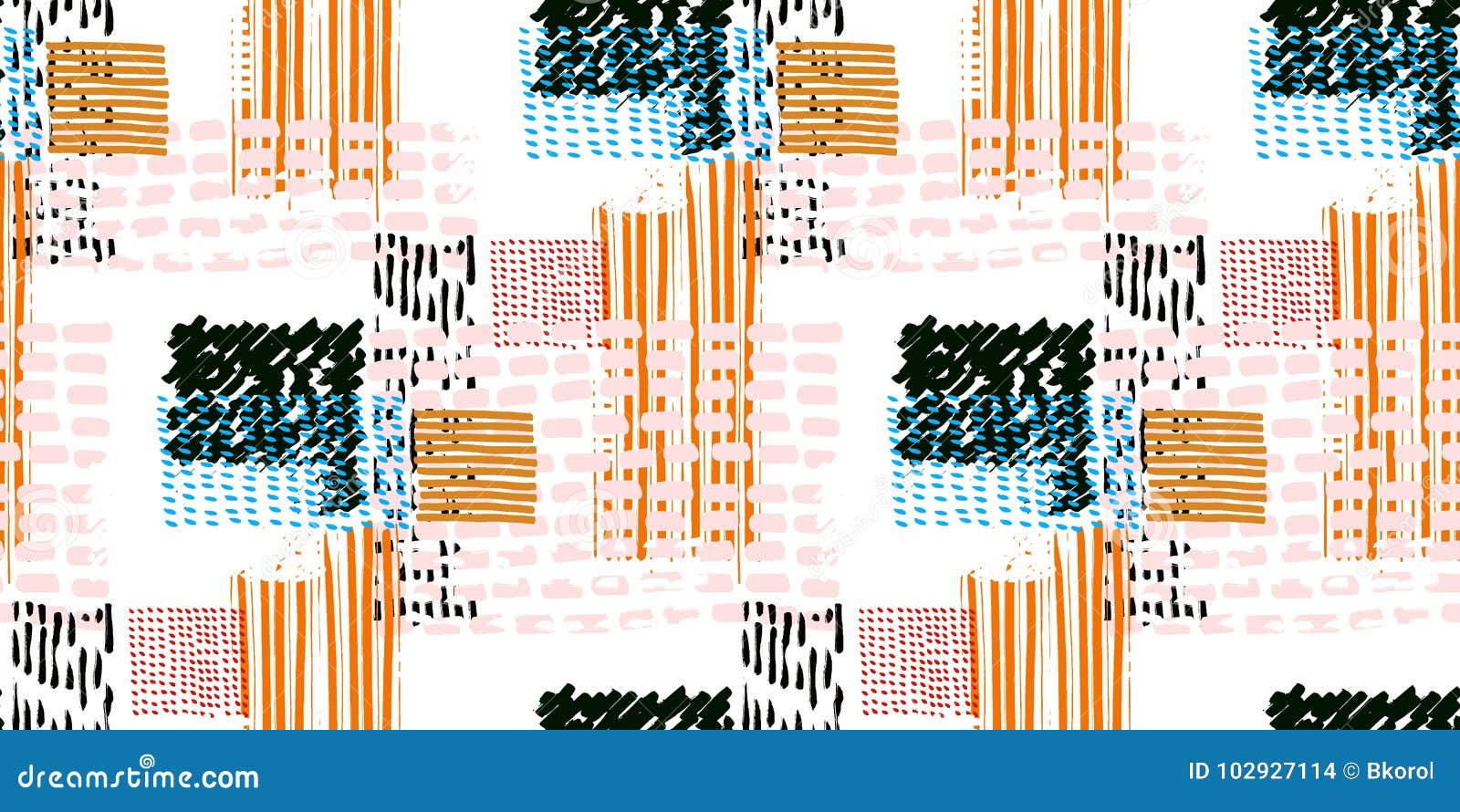 Memphis Seamless Pattern in Retro Style. Stock Vector - Illustration of ...