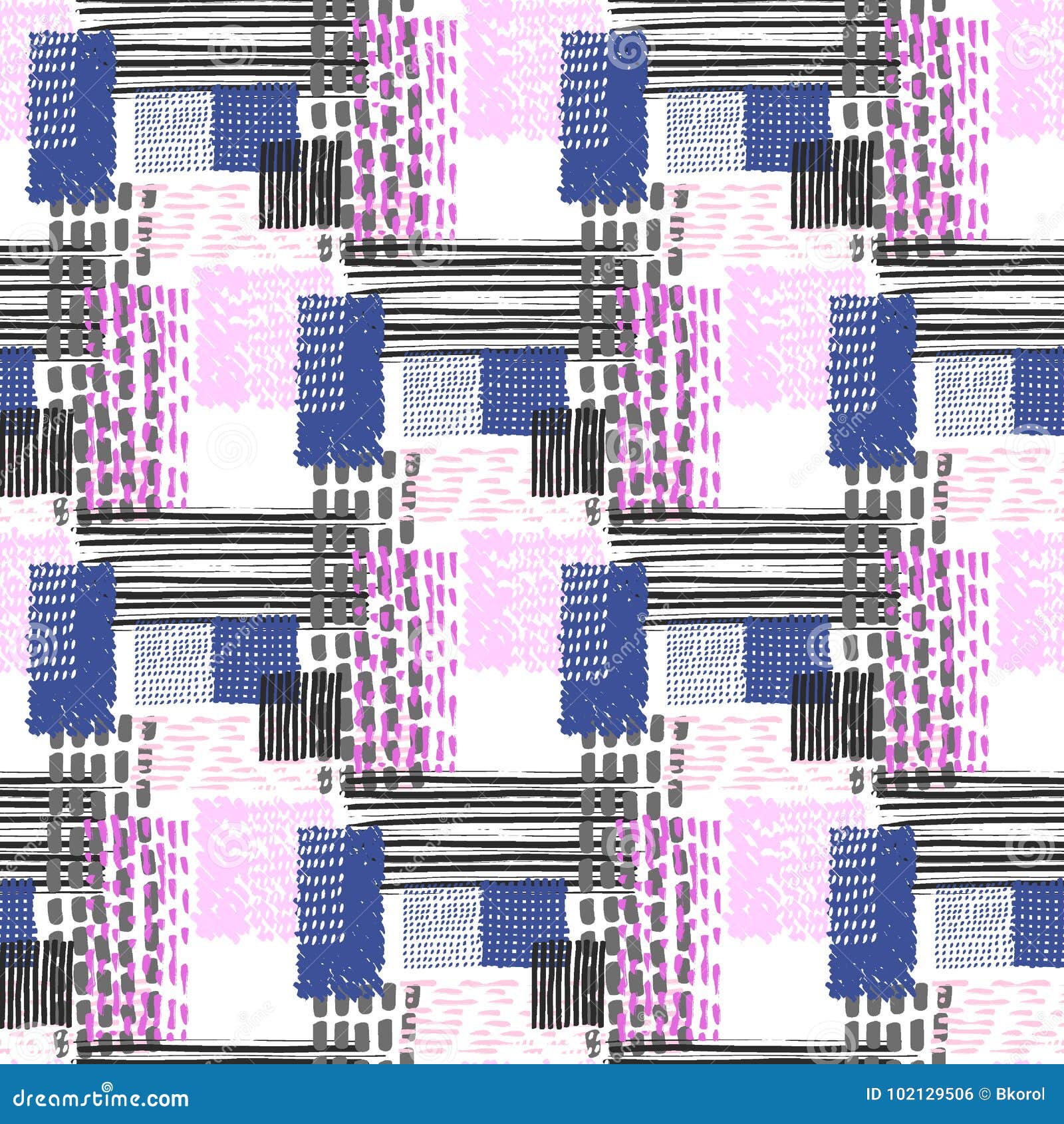 Memphis Seamless Pattern in Retro Style. Stock Vector - Illustration of ...