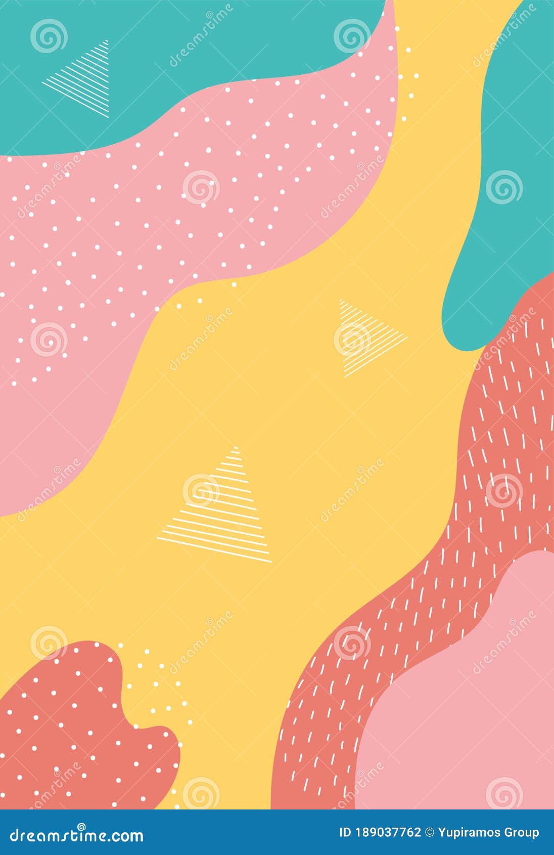 Memphis Style Abstract Decoration Texture with Spots Template Design ...