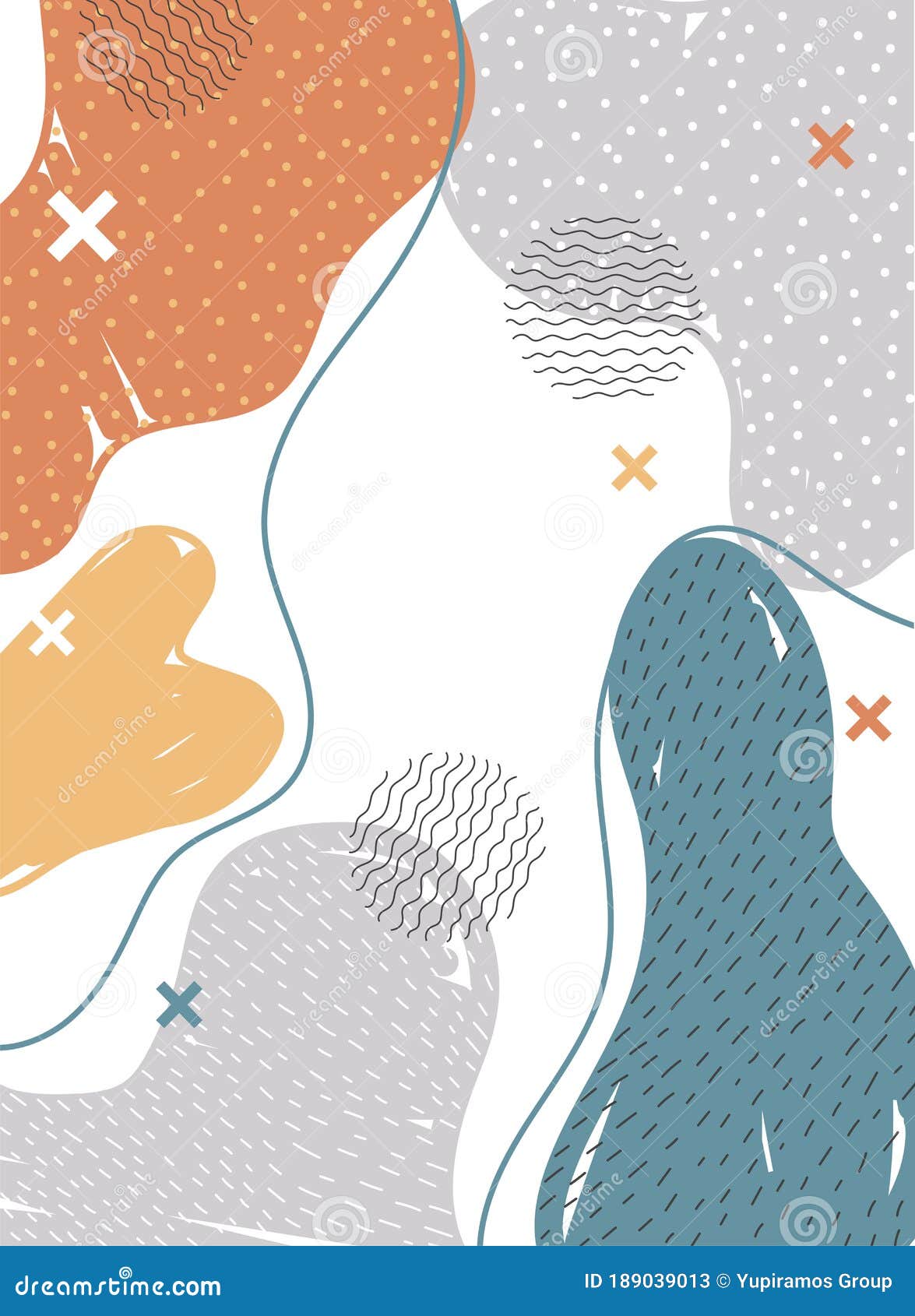 Memphis Style Abstract Decoration Texture with Spots Stock Vector ...